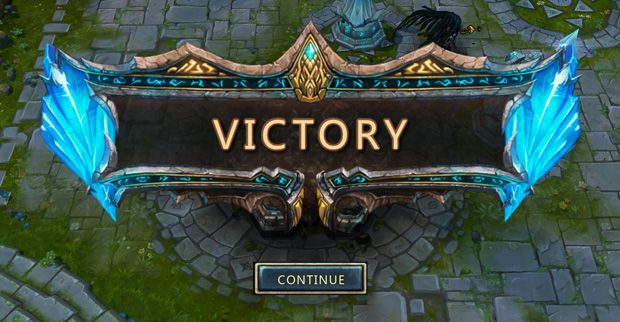 League Of Legends Victory Screen