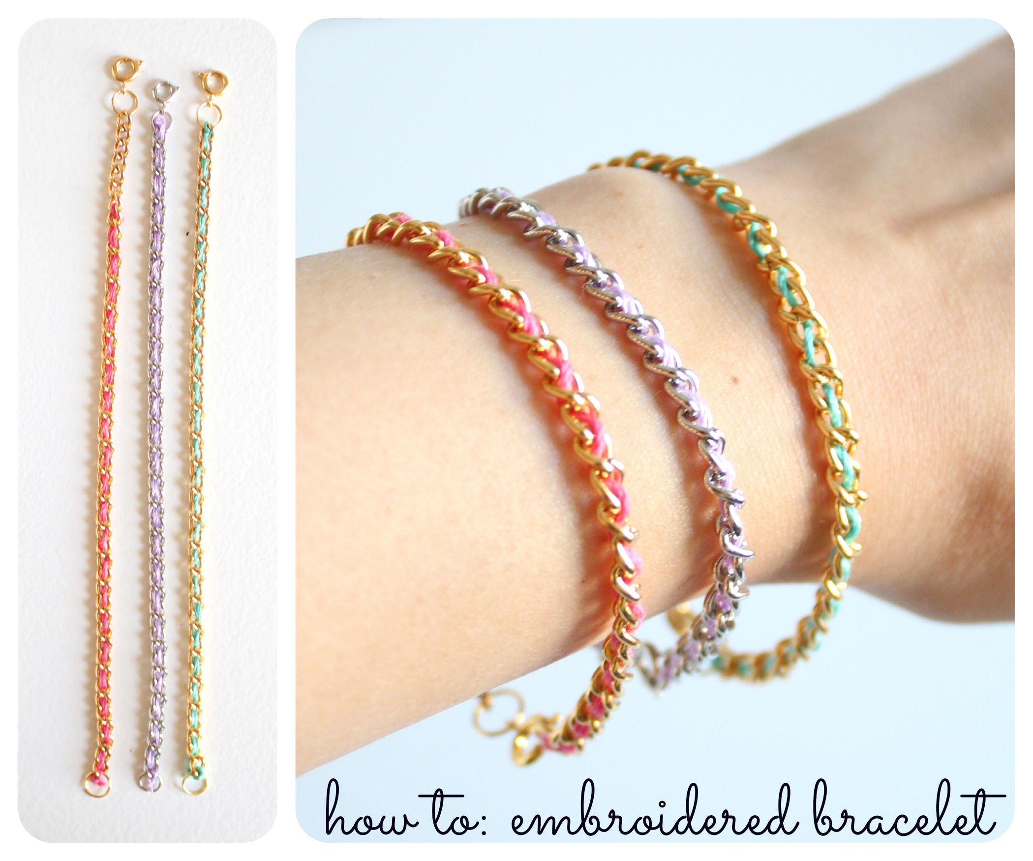 Embroidered Chain Bracelet : 6 Steps (with Pictures) - Instructables