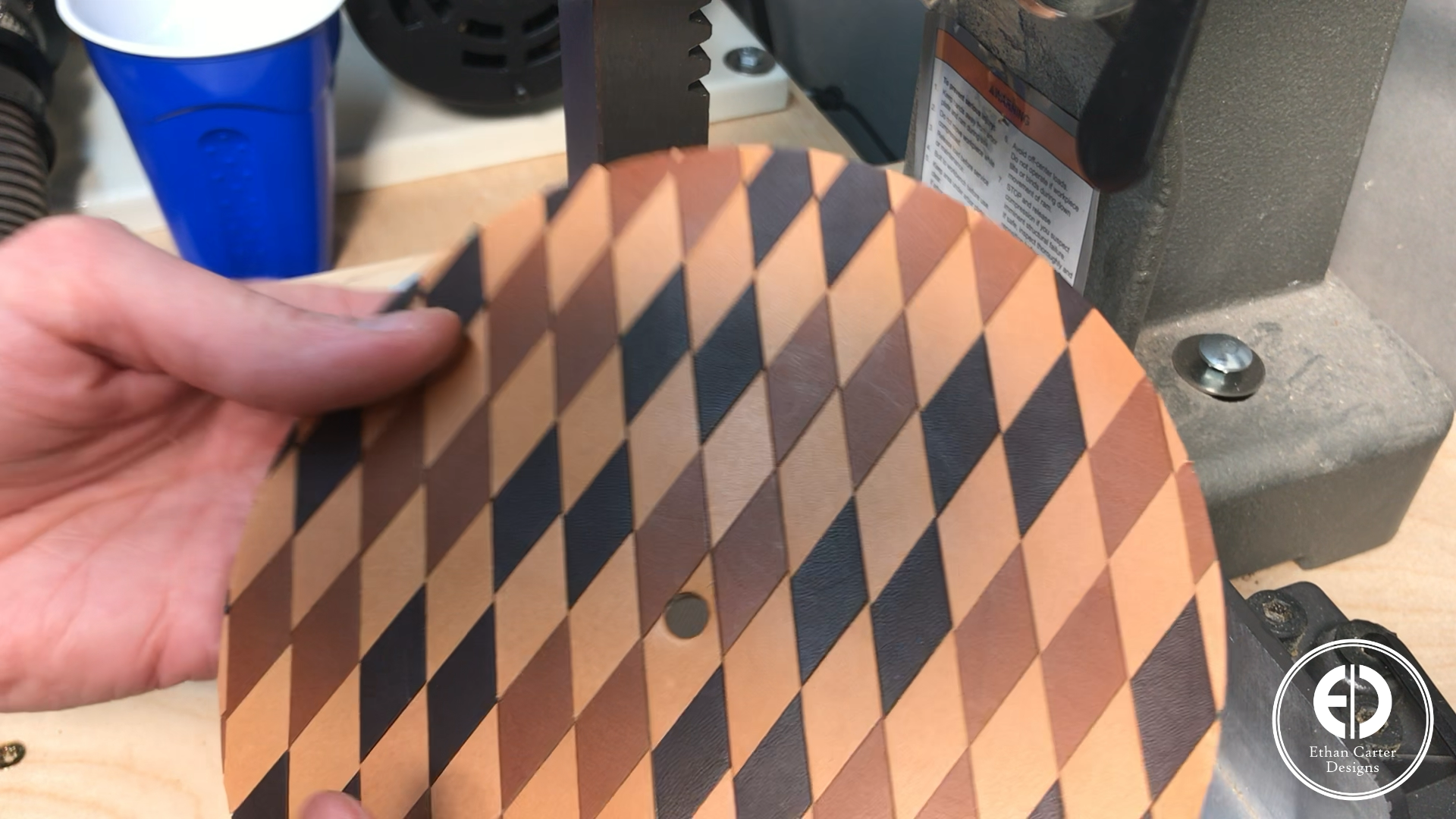 How to Make Patterned Leather (and Use It to Make a Clock and Mirror ...