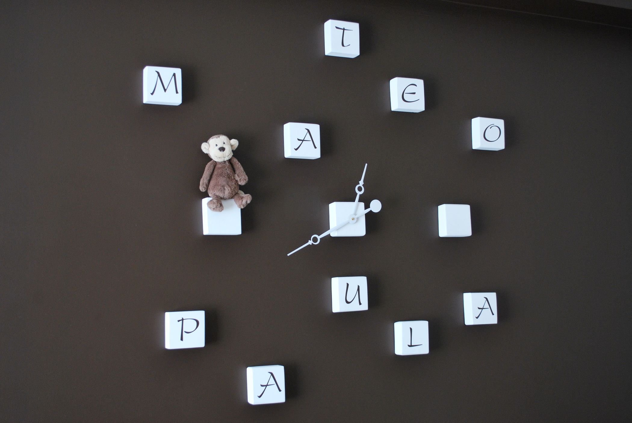 Block Letter Clock - Instructables