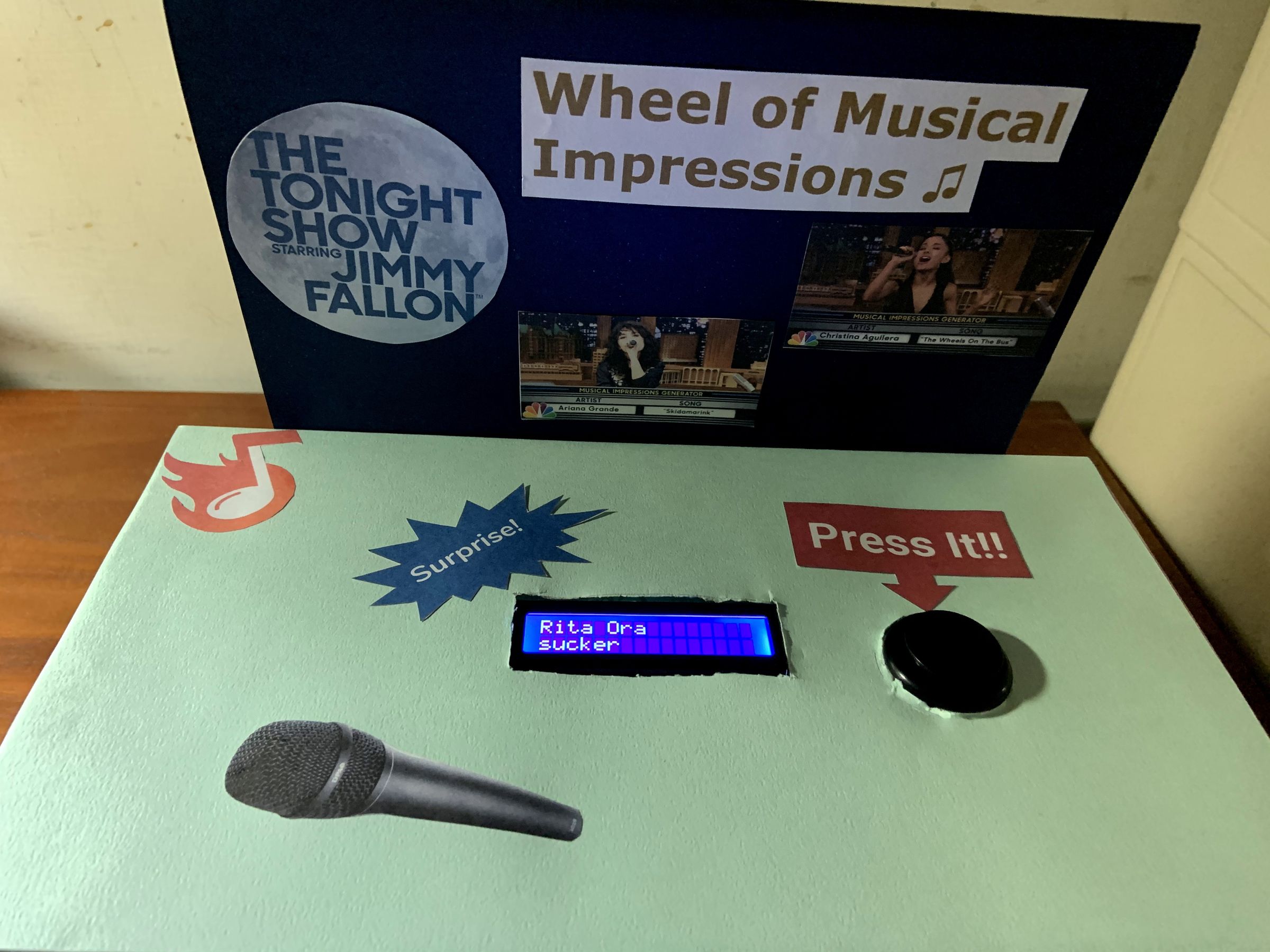 Tonight Show's Wheel of Musical Impressions Machine : 7 Steps ...