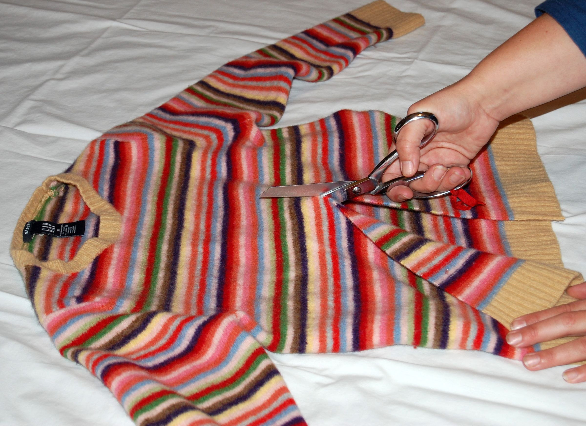 Make a Childs Cardigan From Recycled Felted Wool Sweater! : 5 Steps ...