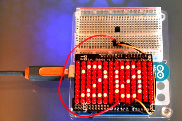 An Arduino Thermometer With Digital Display 8 Steps Instructables