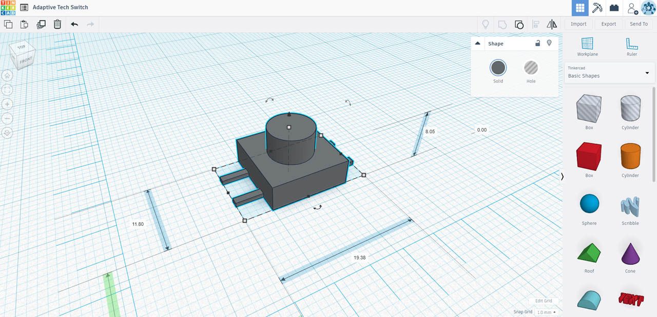 Create Adaptive Switches With TinkerCAD and 3D Printing : 8 Steps (with ...