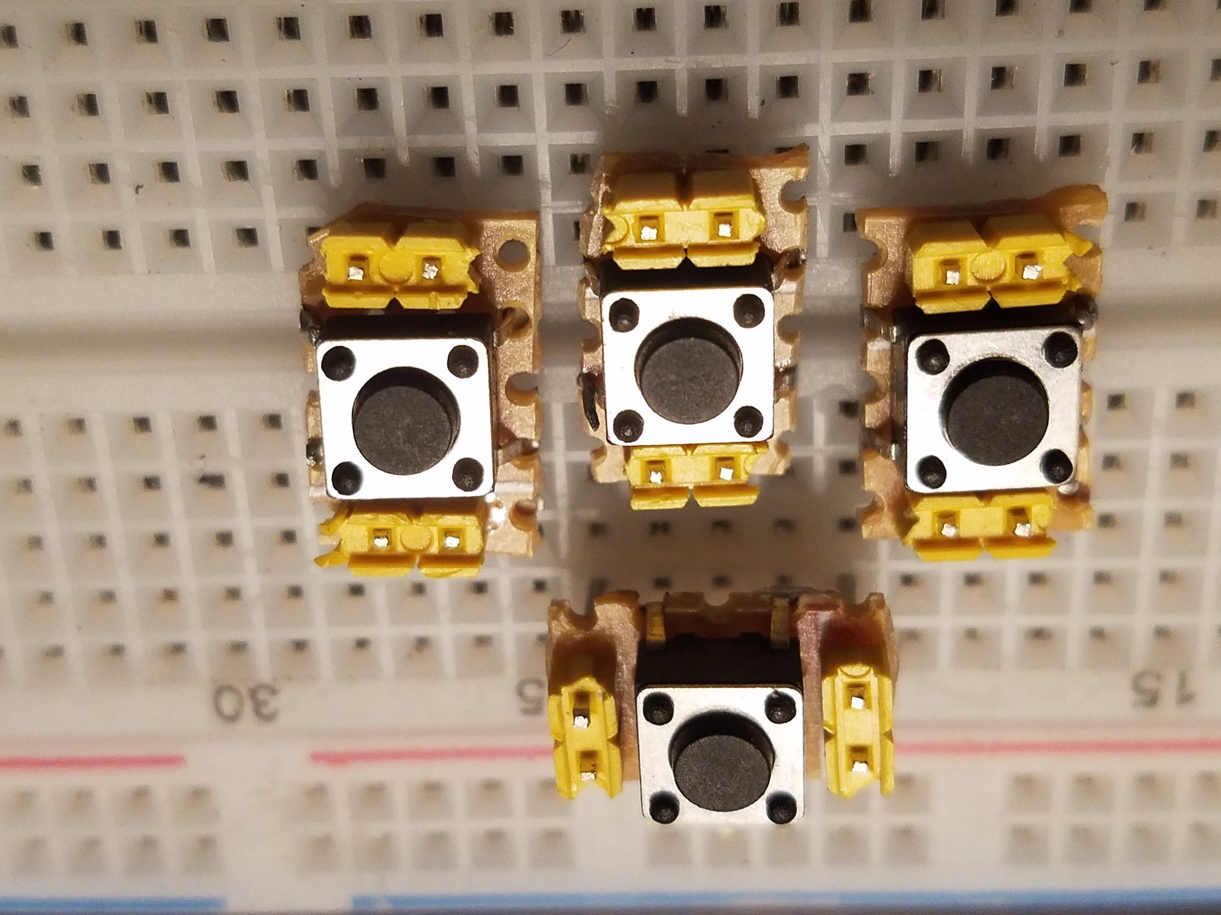 Breadboard Friendly Tactile Switches : 5 Steps (with Pictures ...