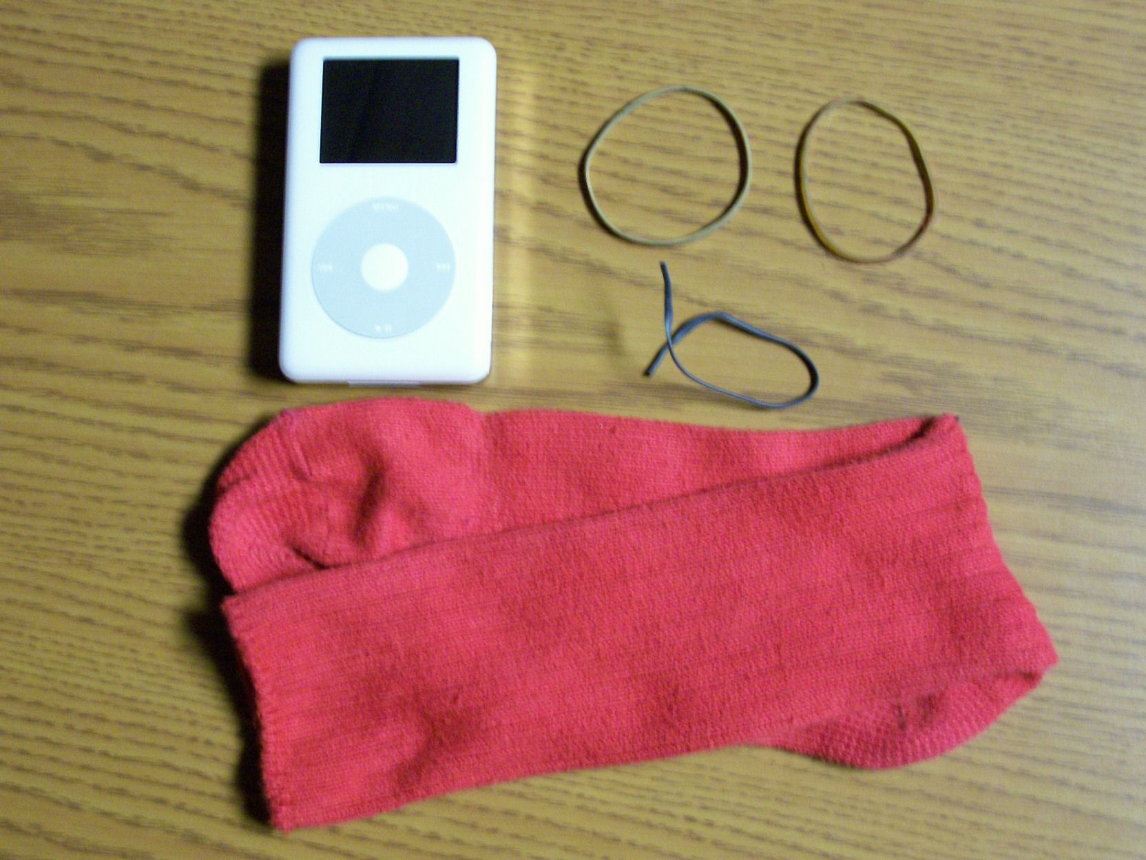 Emergency IPod Sock- at Last, a Use for Stray Socks! : 4 Steps (with Pictures) - Instructables