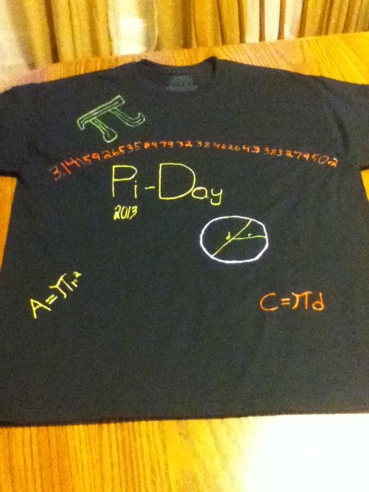 Pi Day Shirt : 5 Steps - Instructables