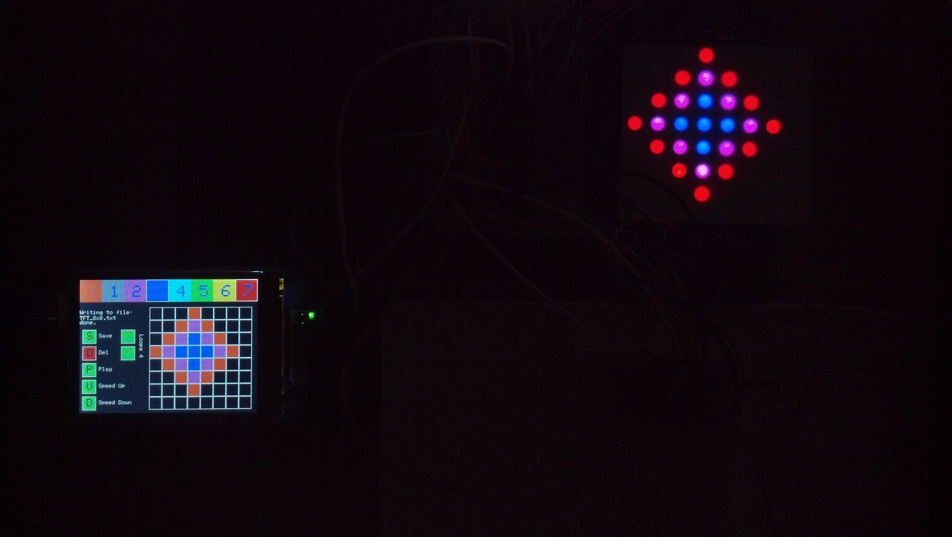 TFT Touch Screen Animation Engine and 8x8 RGB LED Matrix Controller : 4 ...