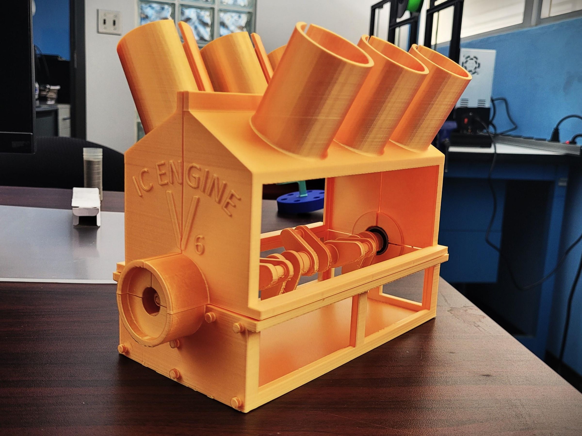 3D Printed - V6 Internal Combustion Engine : 12 Steps (with Pictures ...