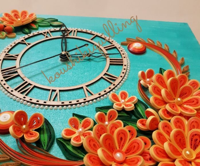 Beautiful Quilling Wall Clock : 6 Steps (with Pictures) - Instructables