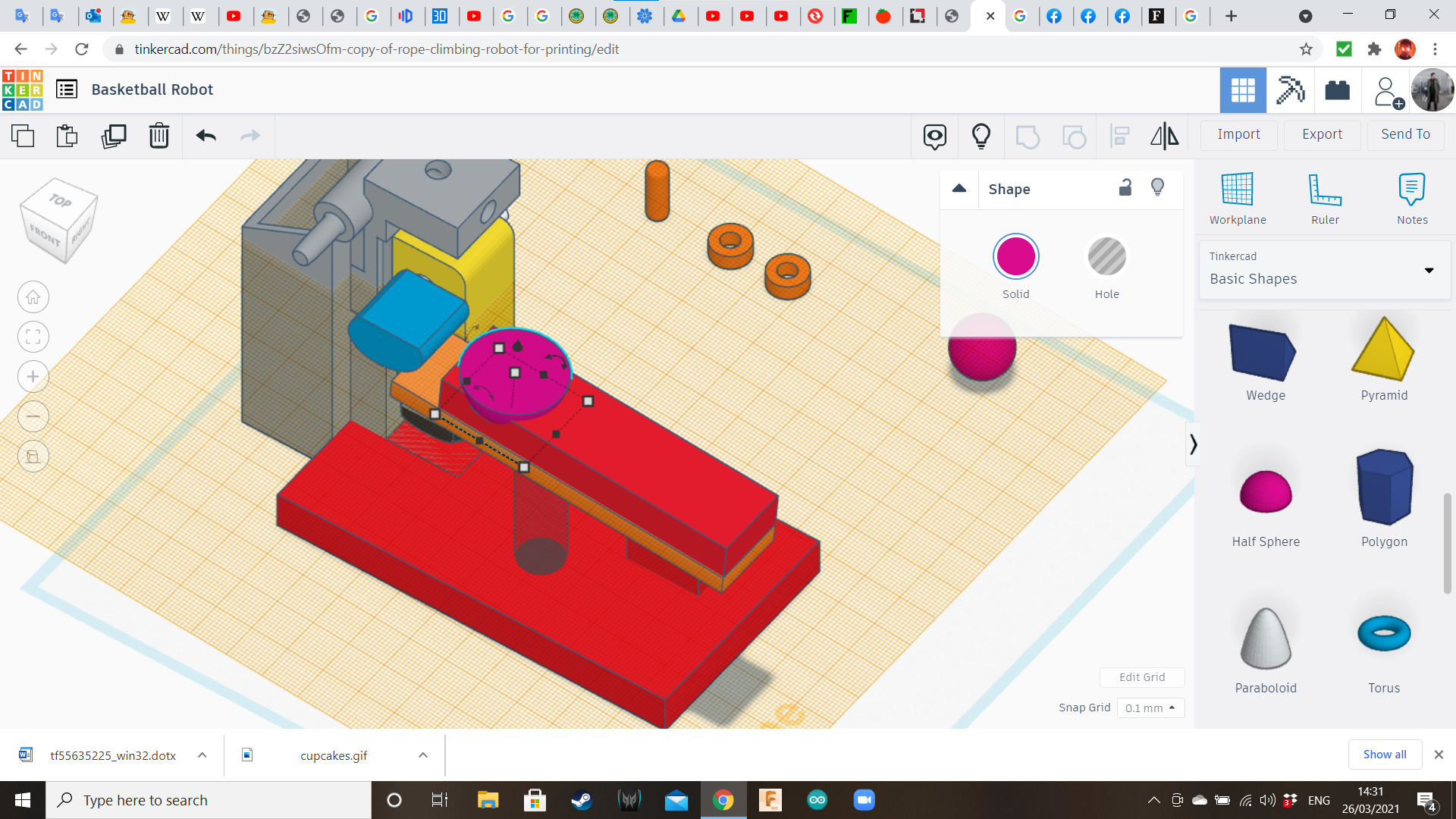 Tinkercad Robotics for School: Basketball Machine! : 16 Steps (with ...