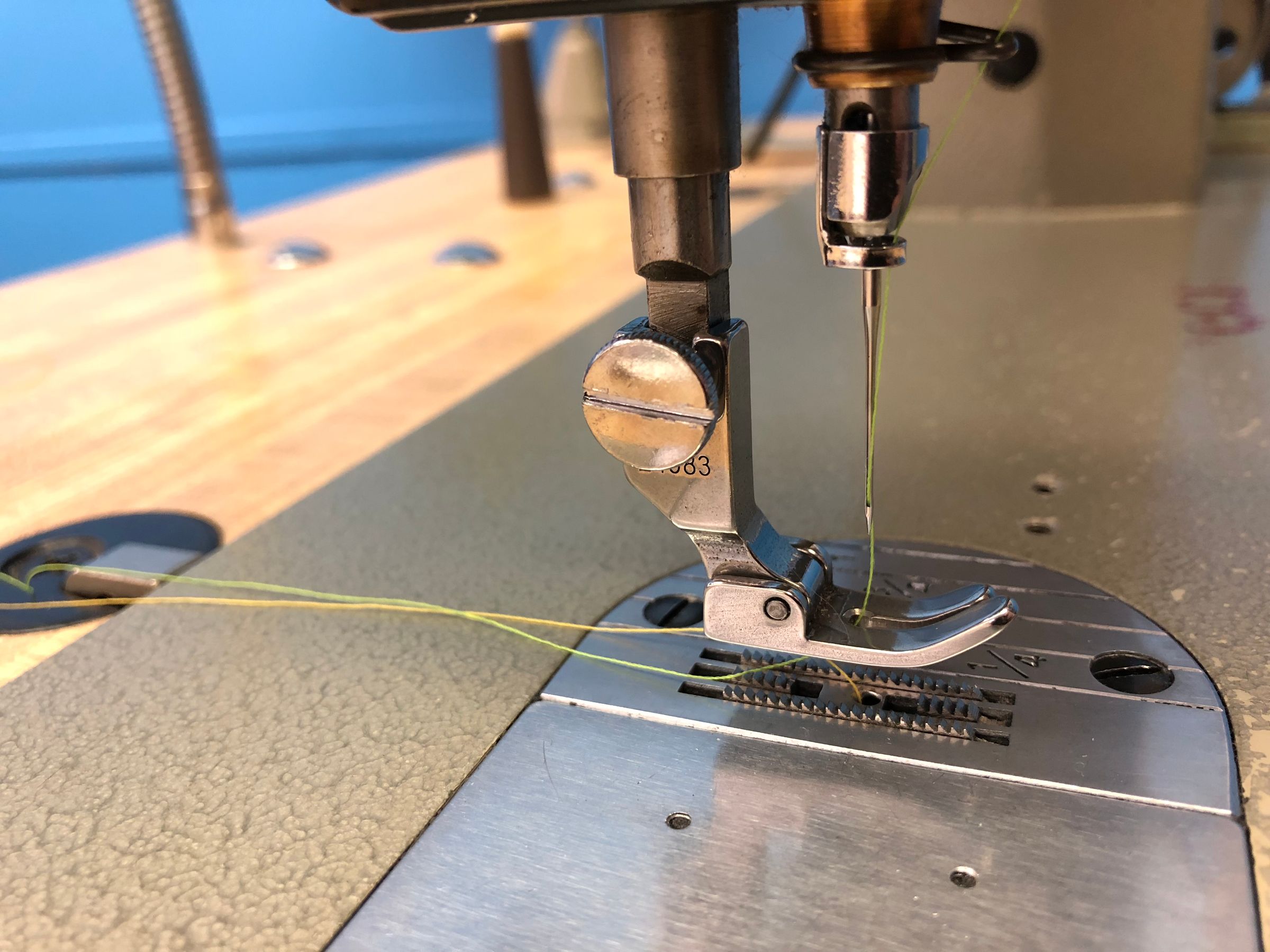 How to Thread a Juki Industrial Sewing Machine : 8 Steps (with Pictures ...