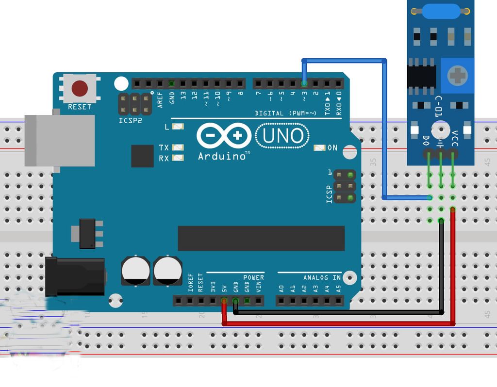 Interfacing Vibration Sensor Module With Arduino 3 Steps