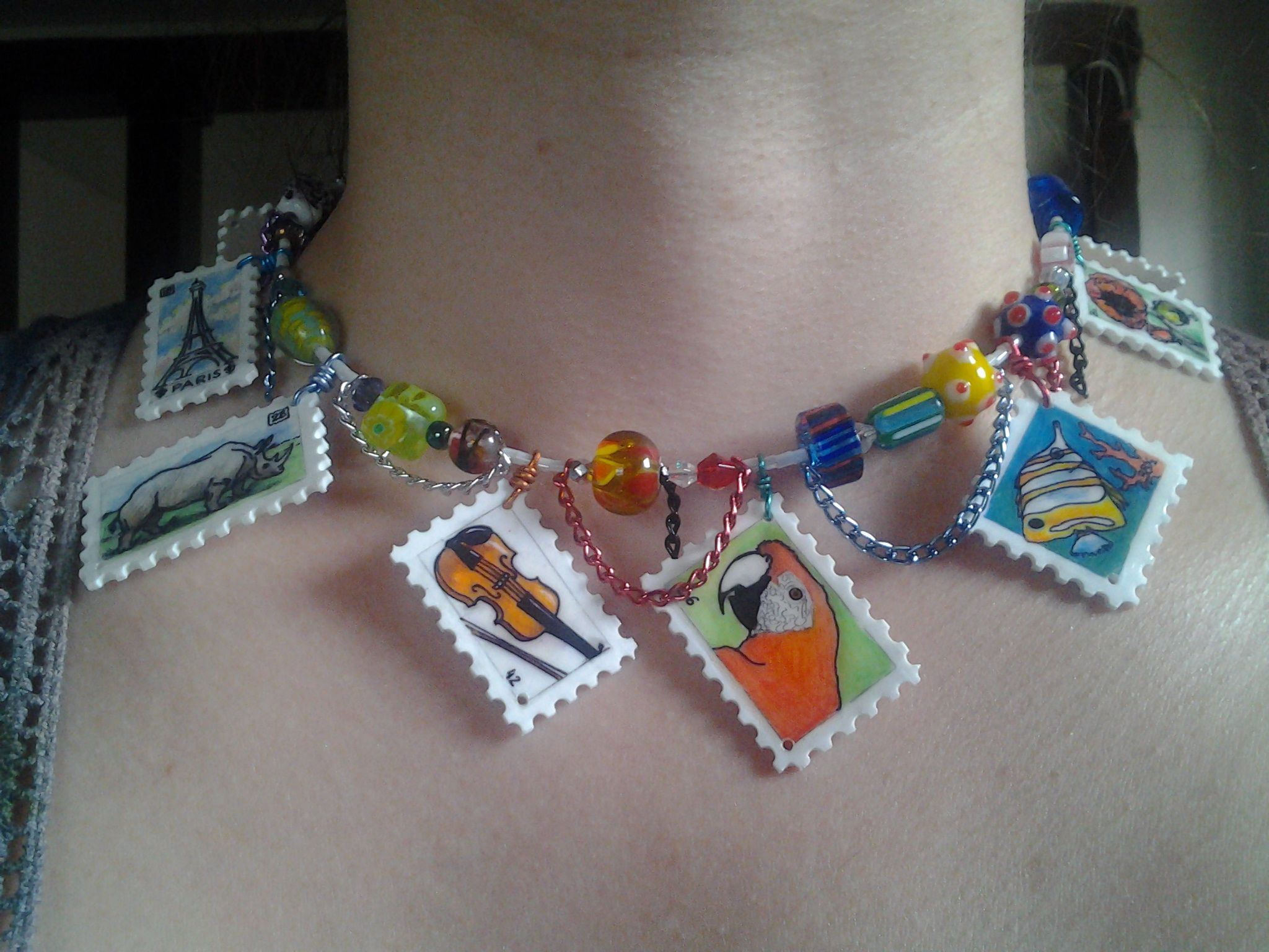 Postage Stamp Necklace : 6 Steps - Instructables