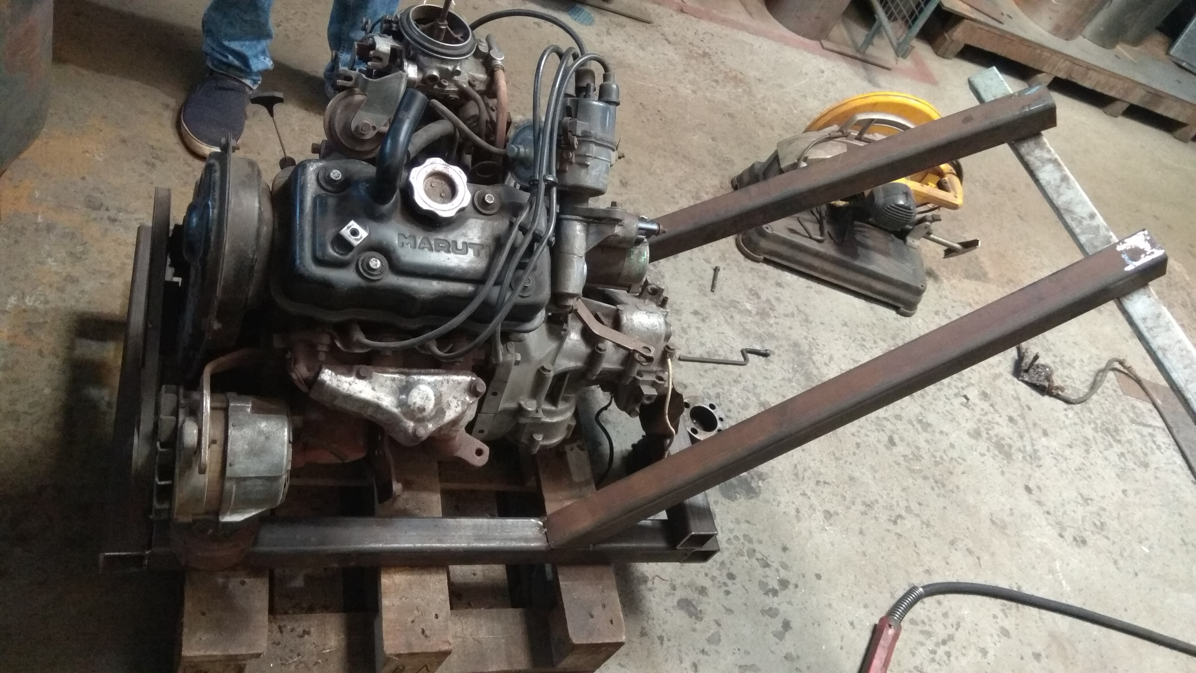 Car Engine to Motorbike From Scrap : 4 Steps - Instructables