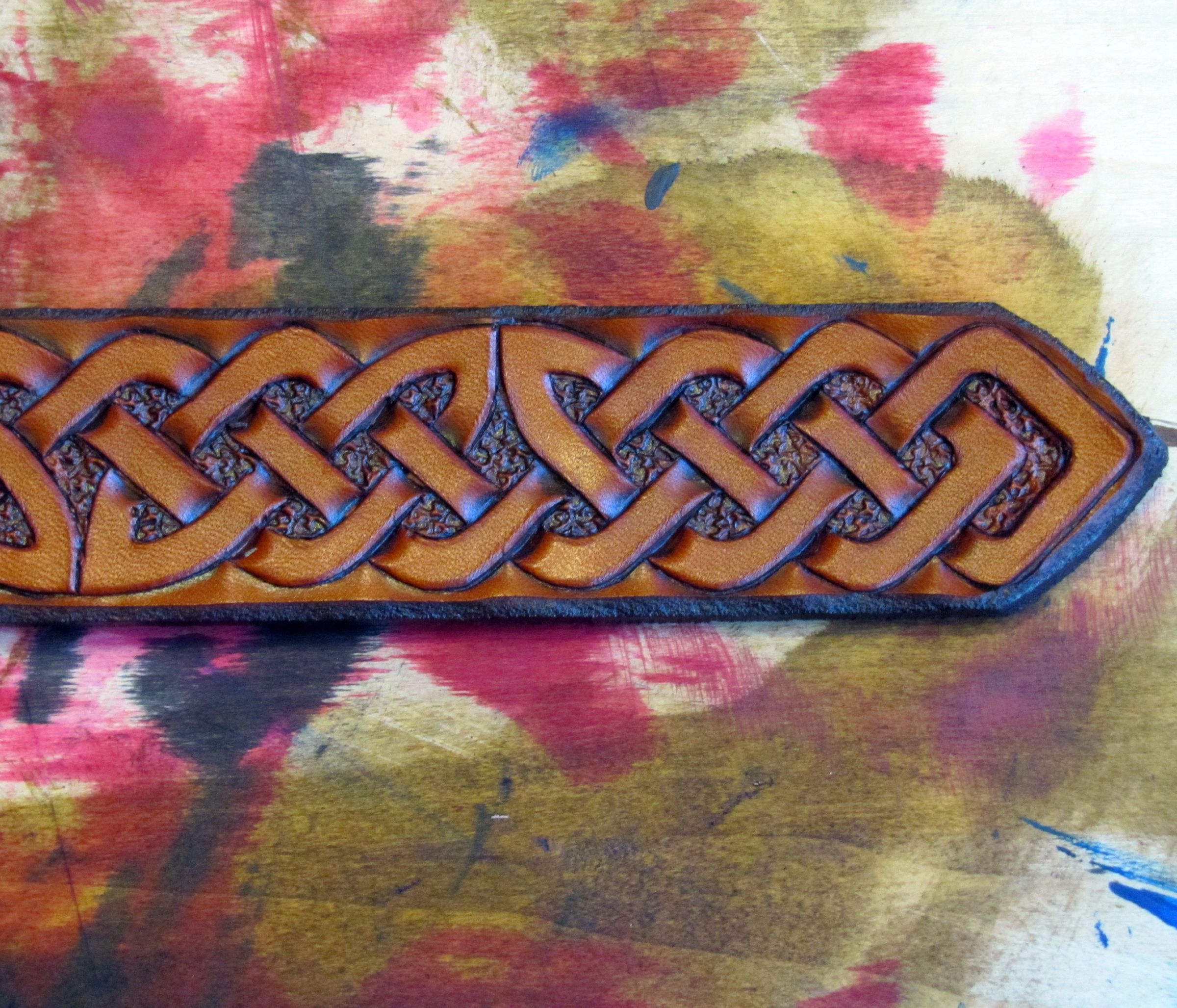 Design and Make Celtic Knotwork Leather Belt : 4 Steps (with Pictures ...