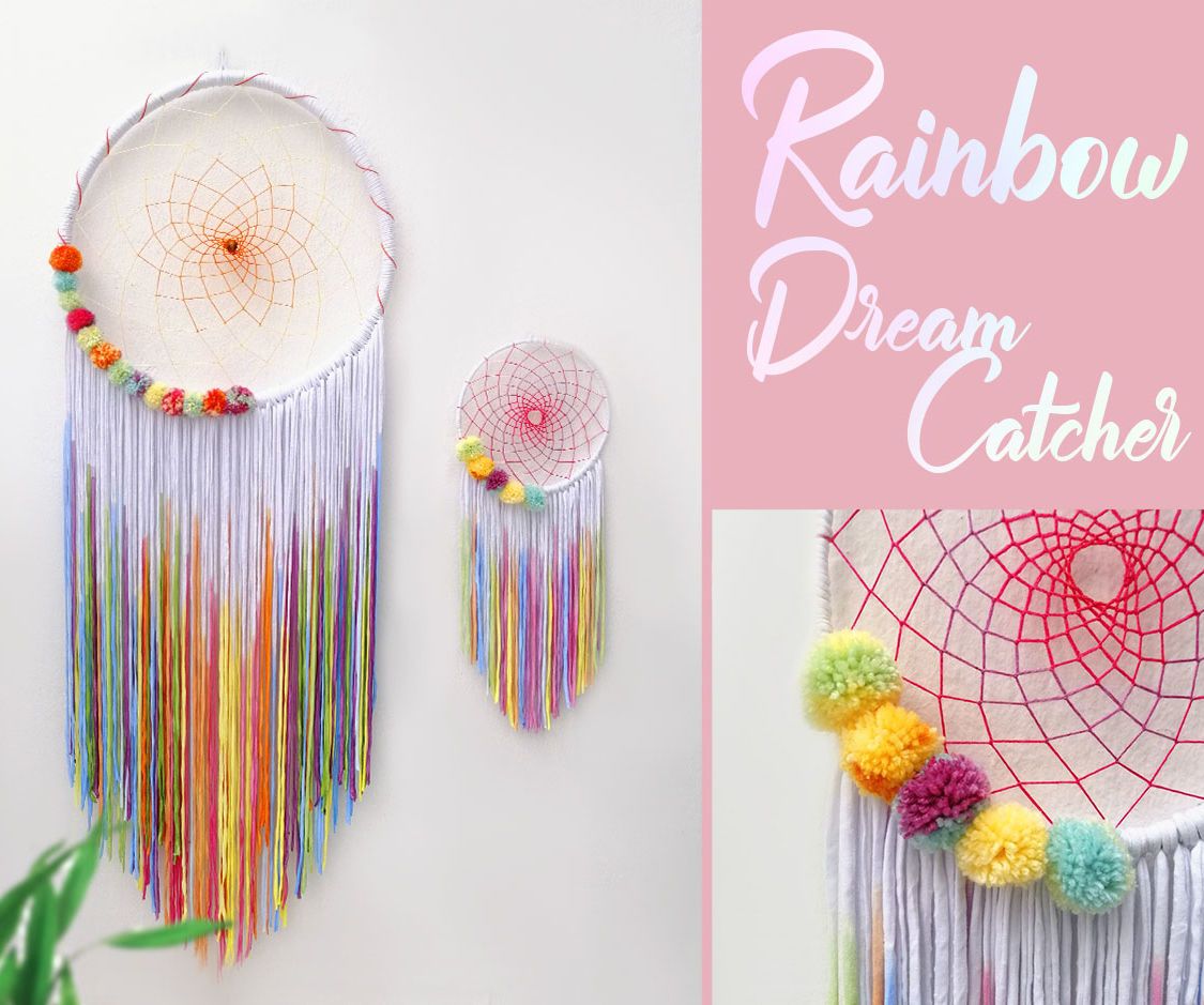 Rainbow Dream Catcher : 10 Steps (with Pictures) - Instructables