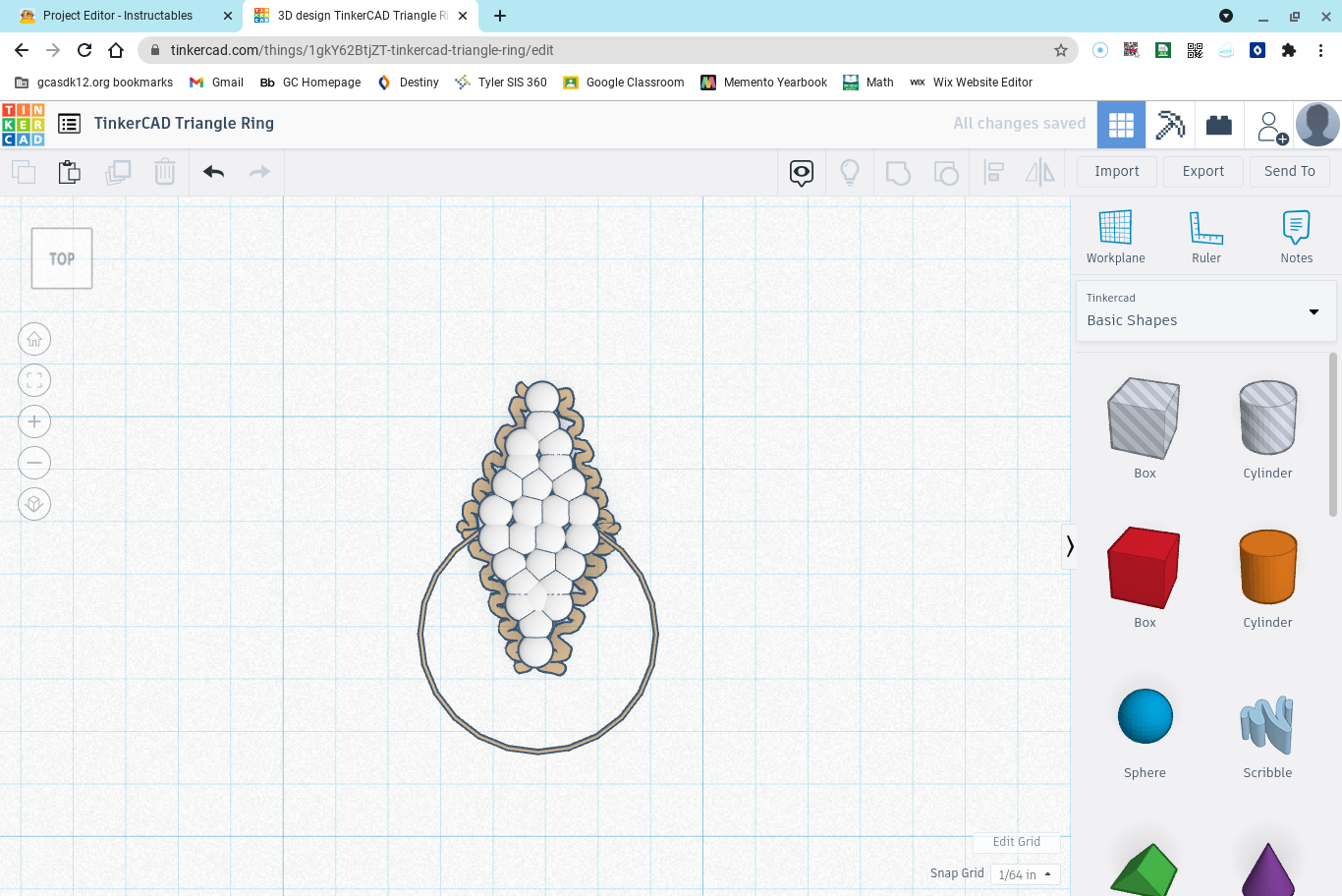 TinkerCAD Triangle Ring : 8 Steps - Instructables