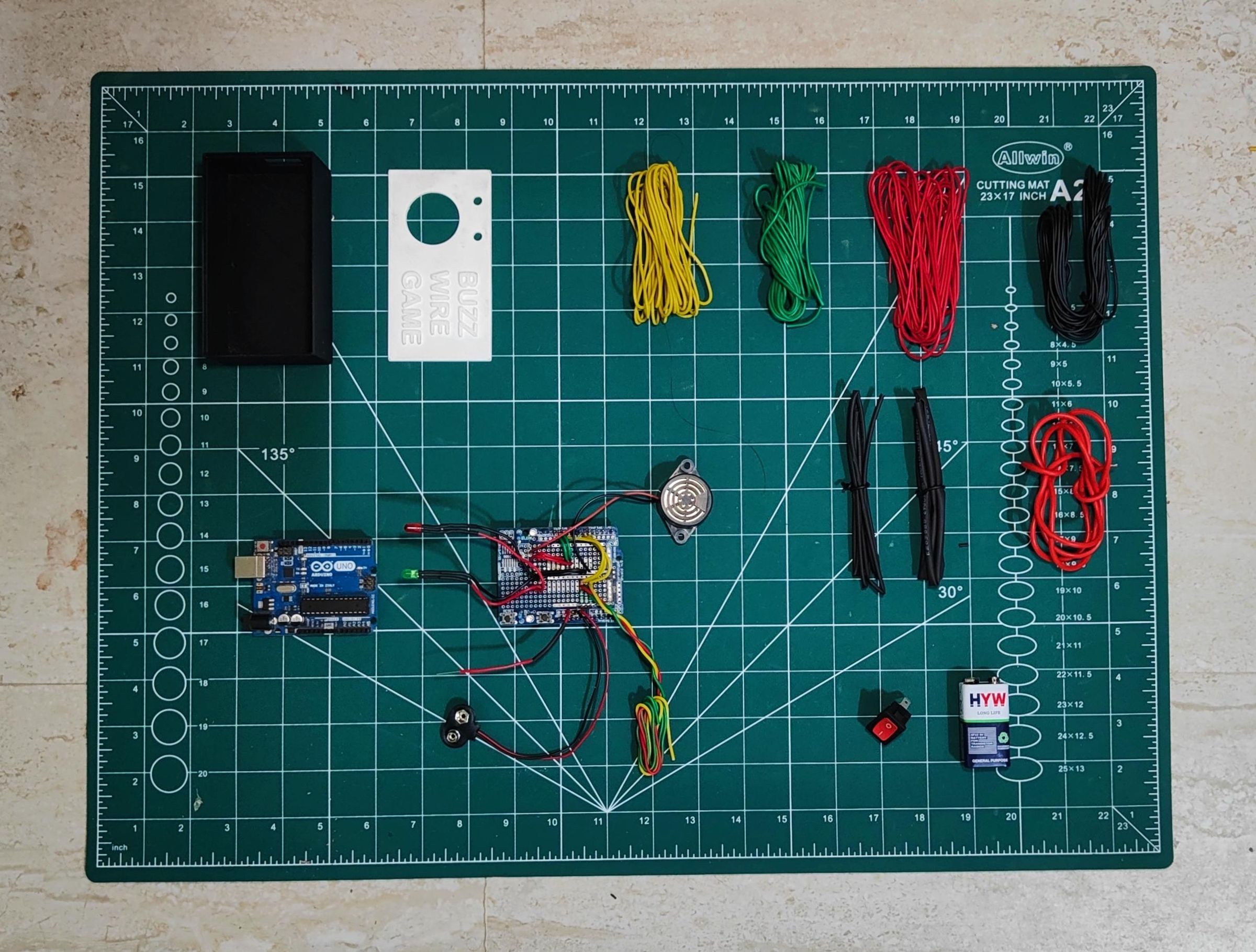 DIY Arduino Controlled Buzz Wire Game : 19 Steps (with Pictures ...