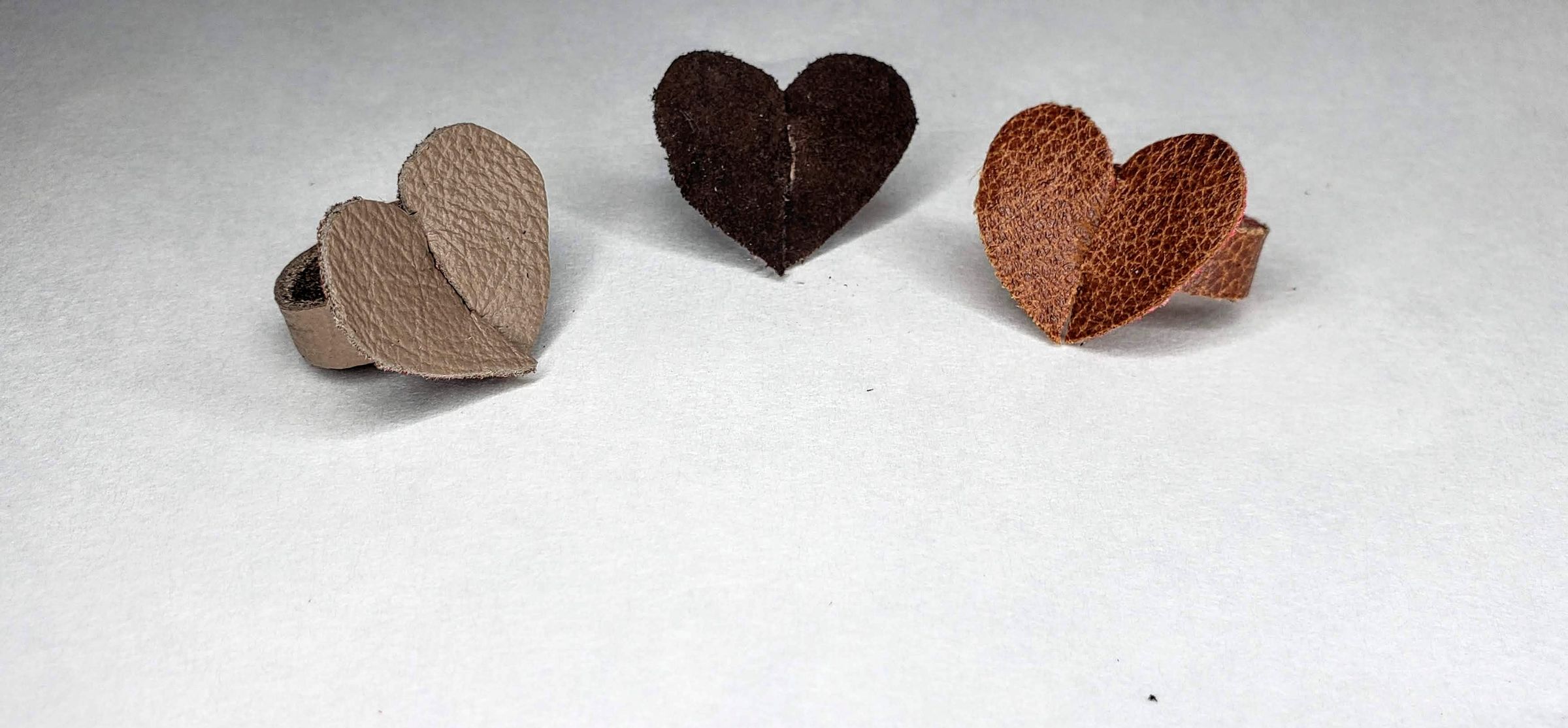 Leather Heart Ring (With Customizable Template) : 4 Steps (with ...