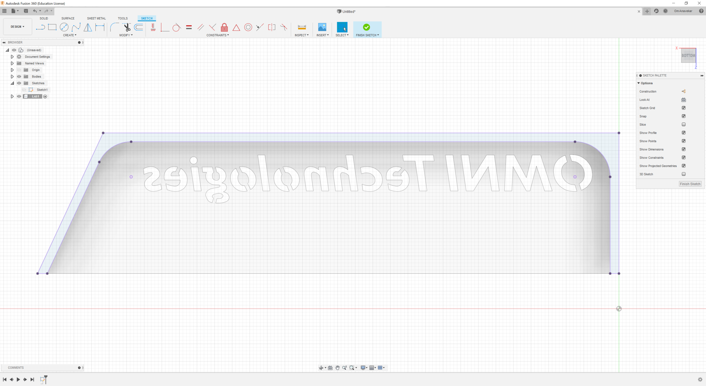 Learn Fusion 360 by Designing a Light Up Name Sign! : 22 Steps (with ...