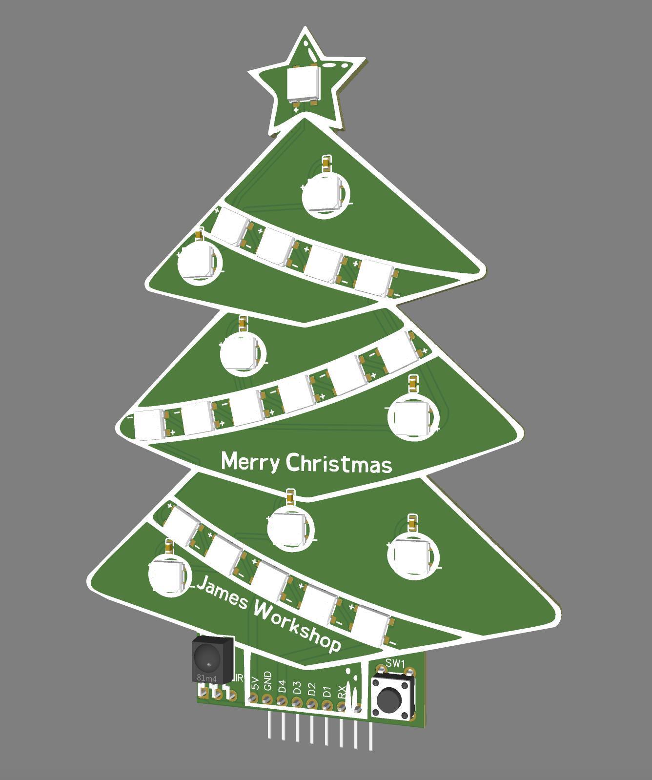 Wi-Fi LED Christmas Tree With IR Remote : 6 Steps - Instructables