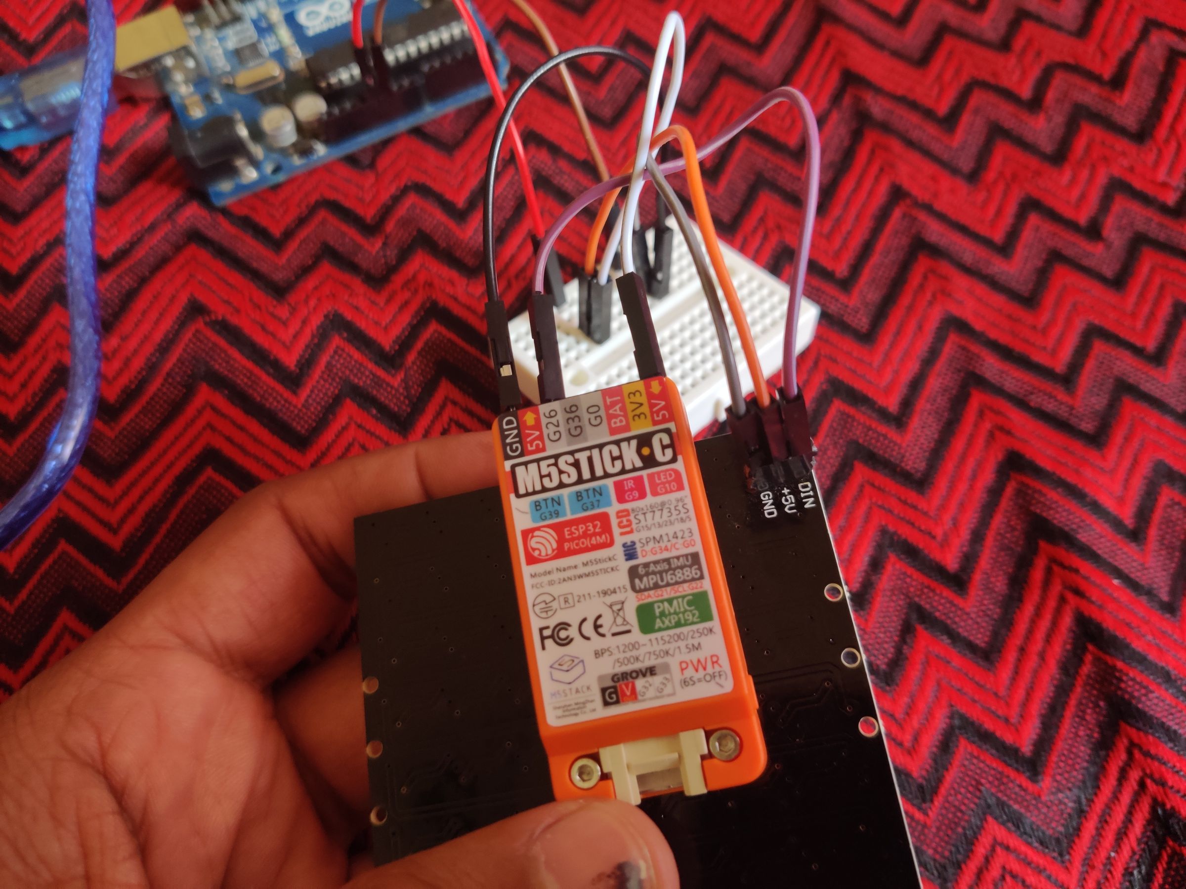 Neopixel Ws2812 Rainbow LED Glow With M5stick-C | Running Rainbow on Neopixel Ws2812 Using ...