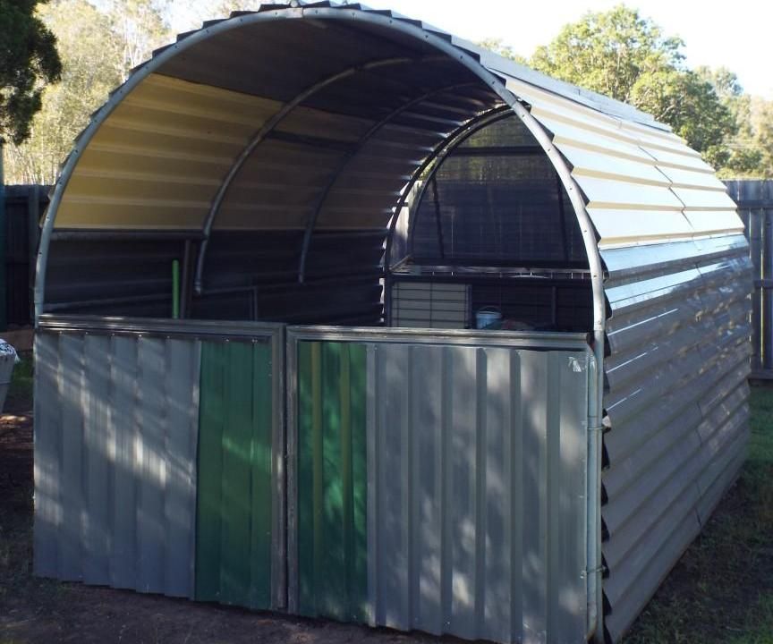 Small Arched,steel Shed. Moveable/Transportable. Possible Uses: Car ...