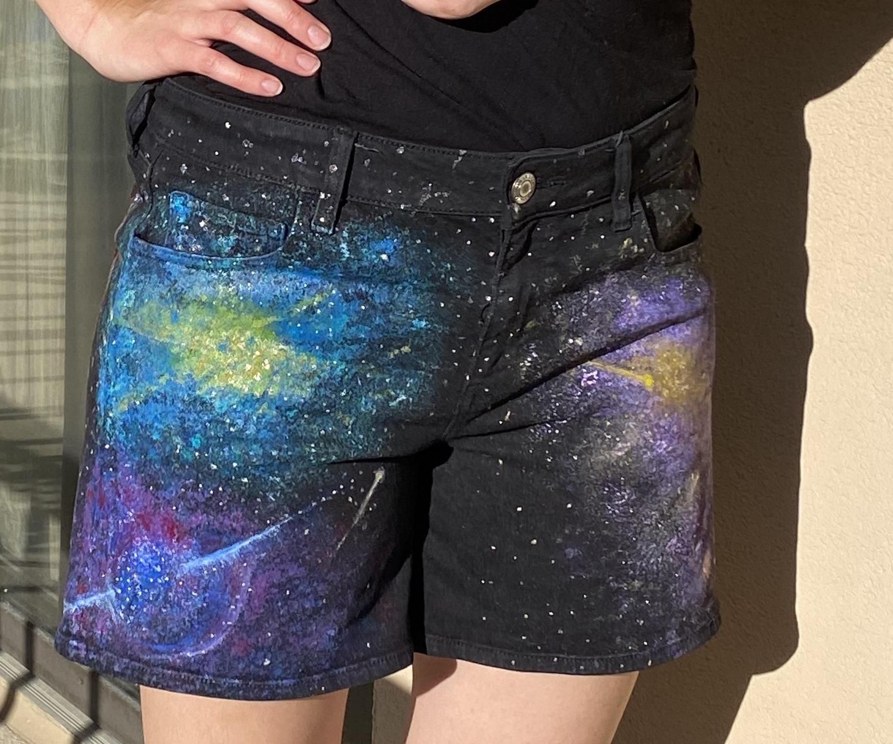 Painted Space Shorts 9 Steps With Pictures Instructables