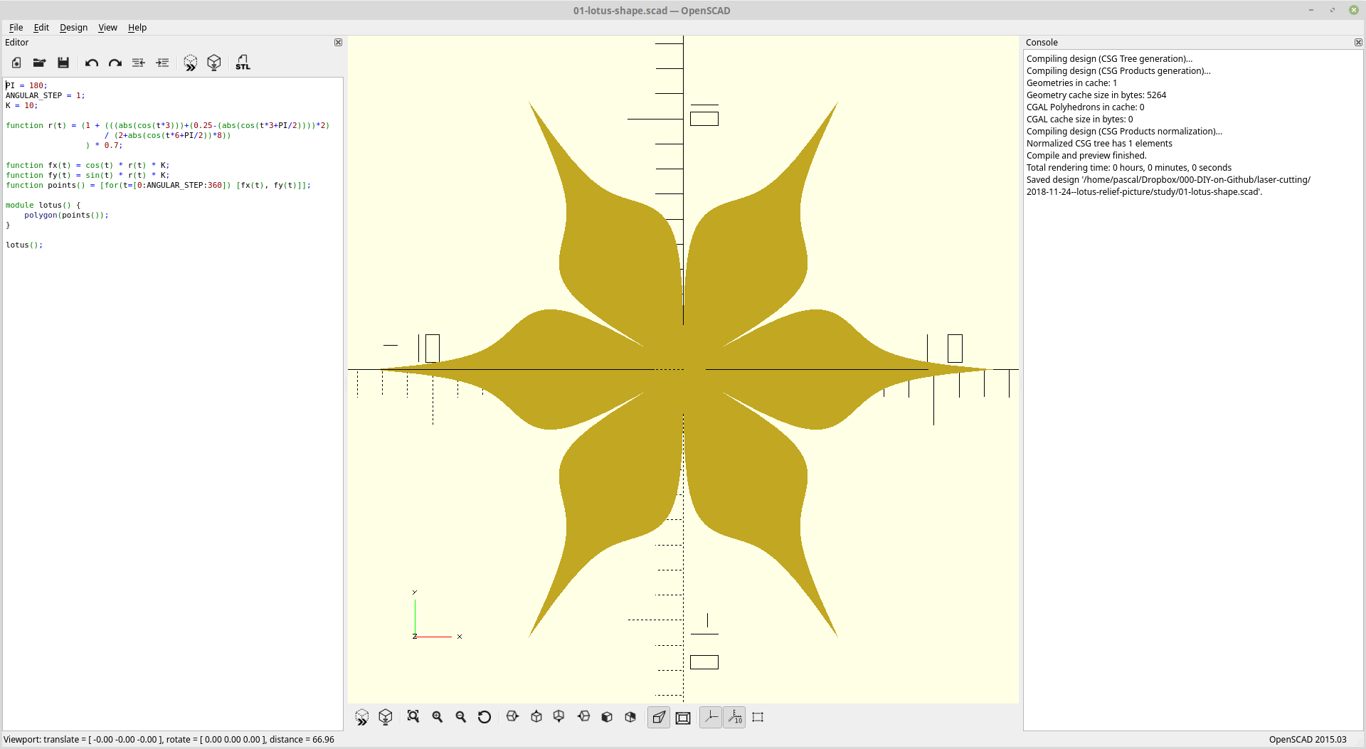 Laser Cut 3D Math Lotus Drawing : 12 Steps (with Pictures) - Instructables