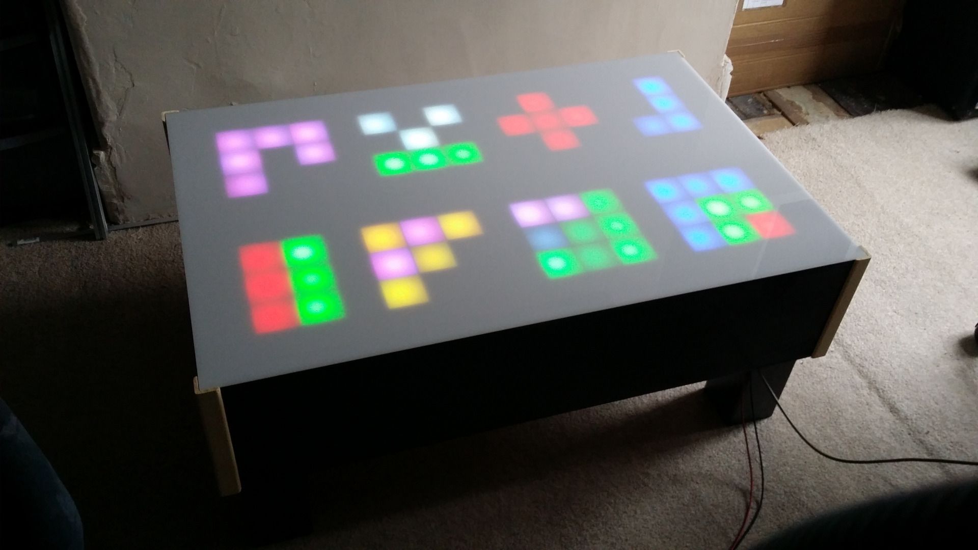RGB LED Pixel Touch Reactive Gaming Table : 19 Steps (with Pictures ...