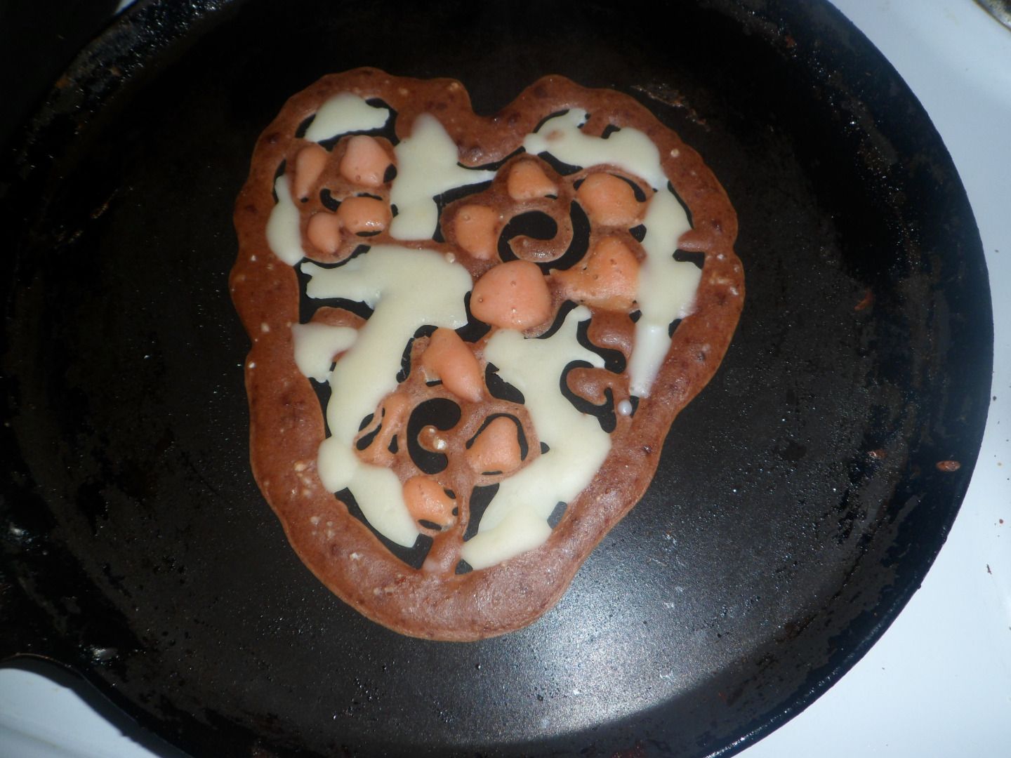 Lace Heart Crepes and Choclate Crepes(pan Cake) : : 4 Steps (with ...