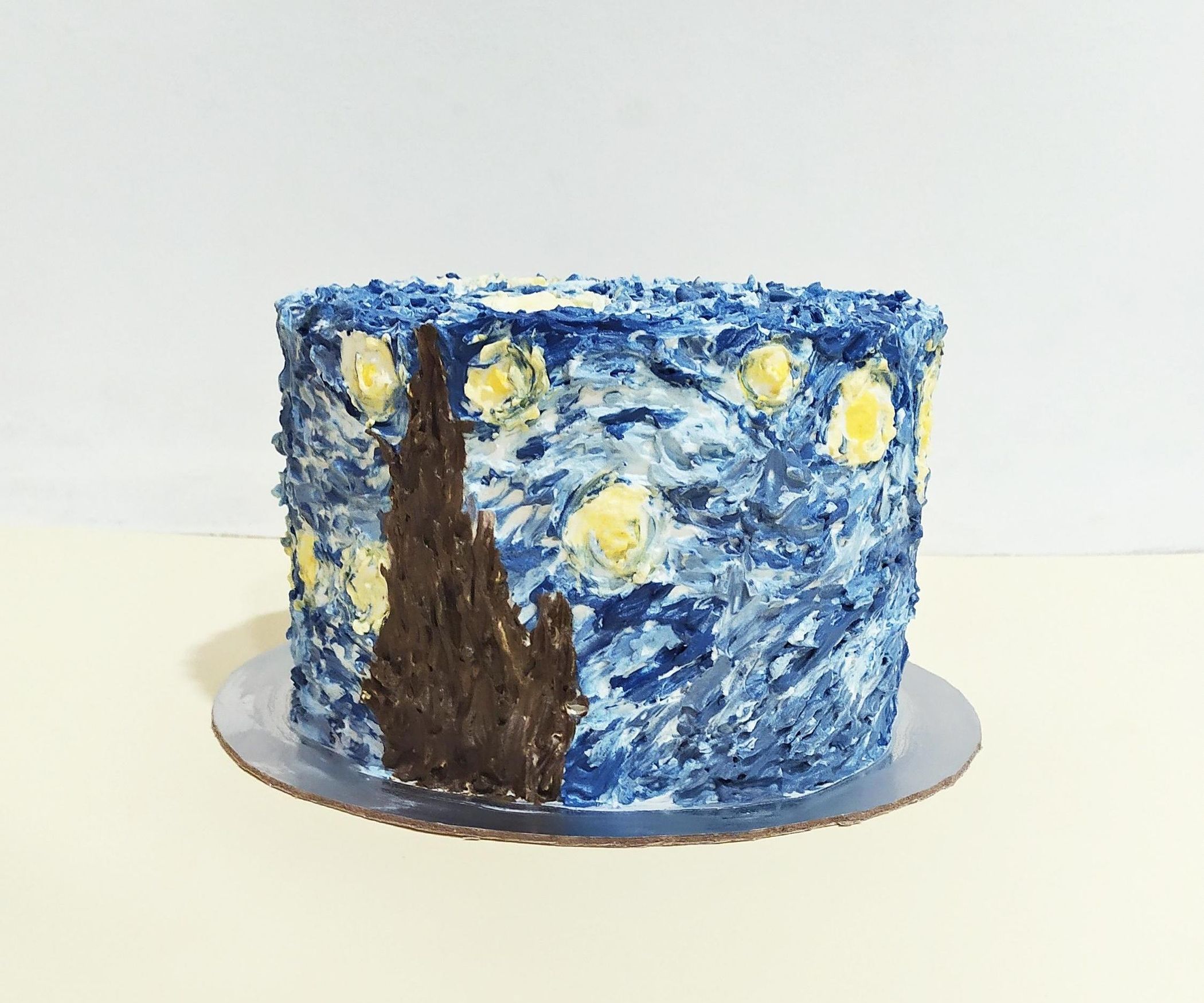 Starry Night Lemon Cake With Cream Cheese Frosting : 10 Steps (with ...