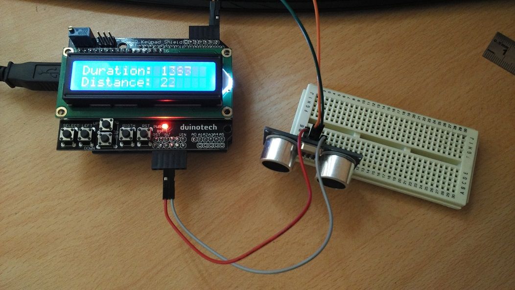 Simple Ultrasonic Distance Sensor Module Demo : 4 Steps (with Pictures ...