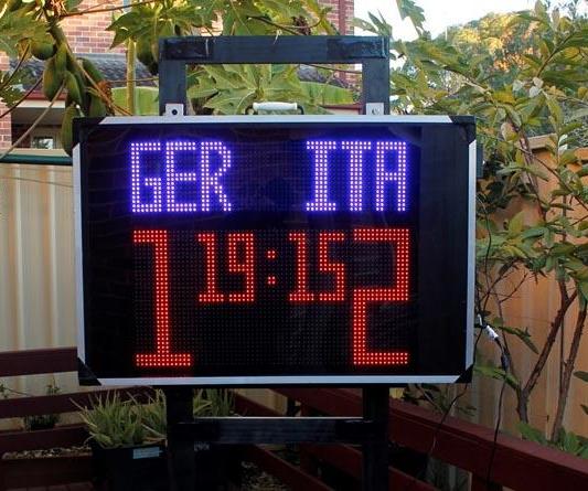 Dual Color DIY Scoreboard Using 6 Displays. Android App Controlled Scoreduino DMD Based DIY ...