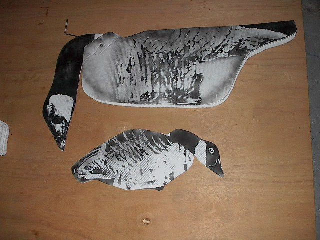 Homemade Goose Silhouette Decoys