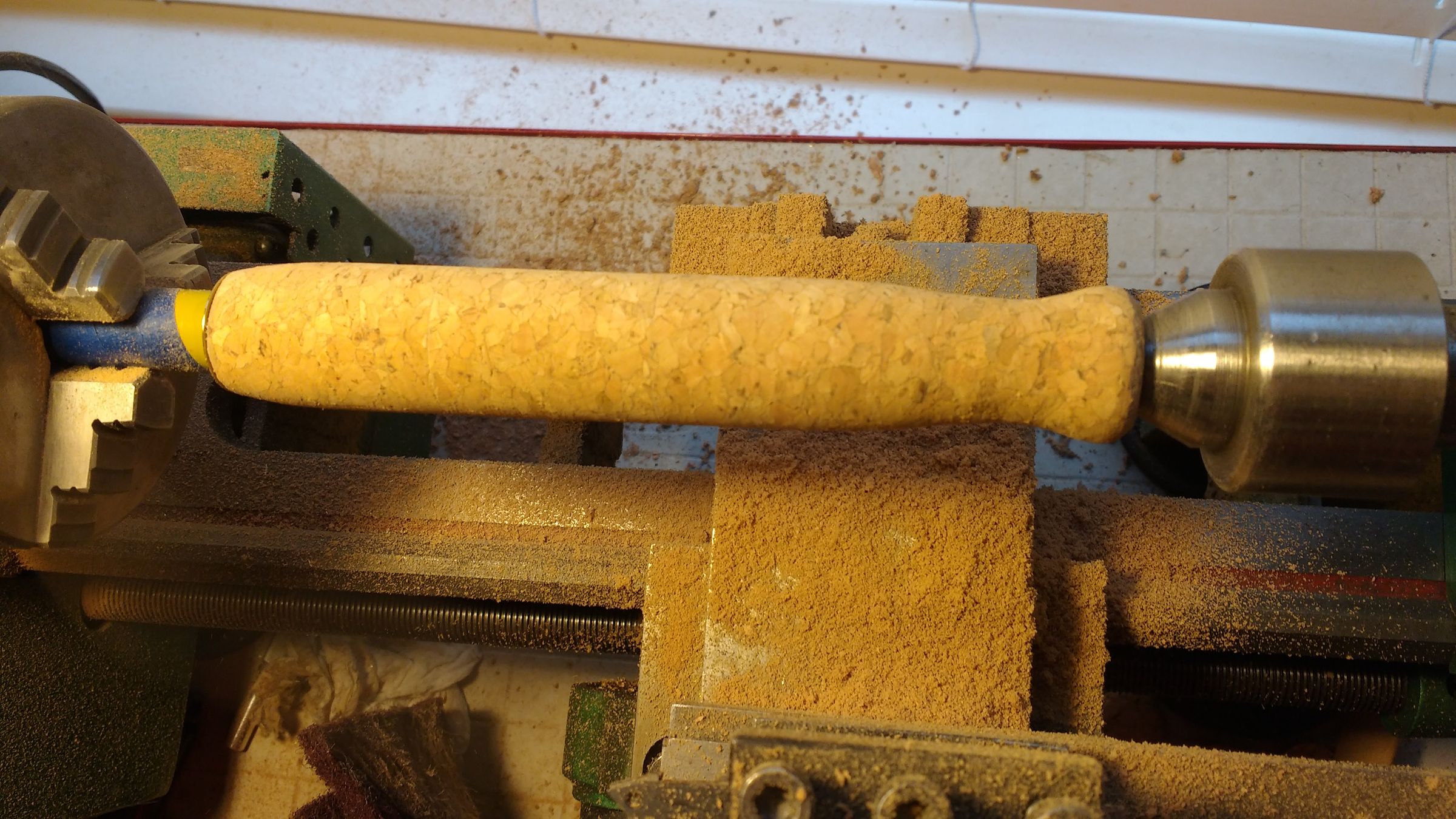 Wine Cork Fishing Rod Grip Made on a Metalworking Lathe : 9 Steps (with ...