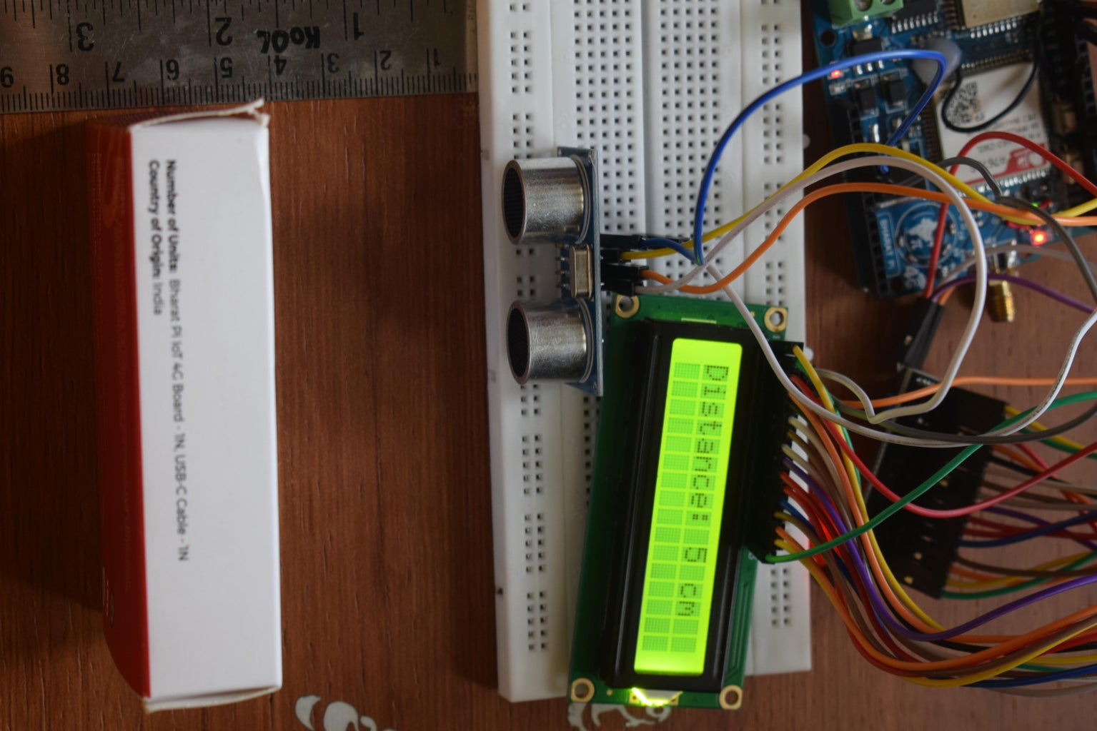 Ultrasonic Sensor With Bharath Pi 4 Steps Instructables