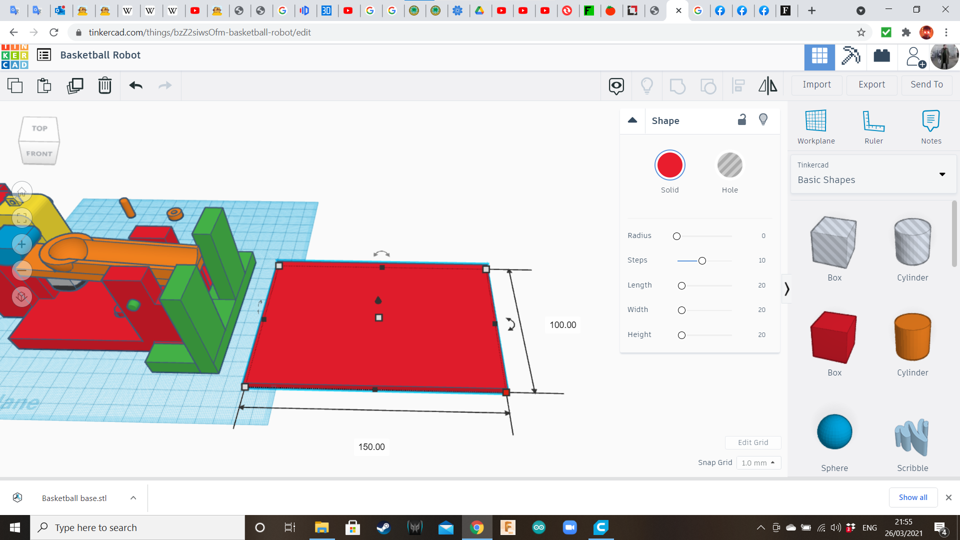 Tinkercad Robotics for School: Basketball Machine! : 16 Steps (with ...