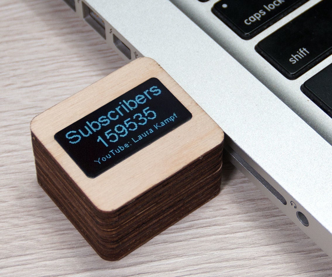 Youtube Subscriber Counter Using Esp8266 And Oled Display 6 Steps
