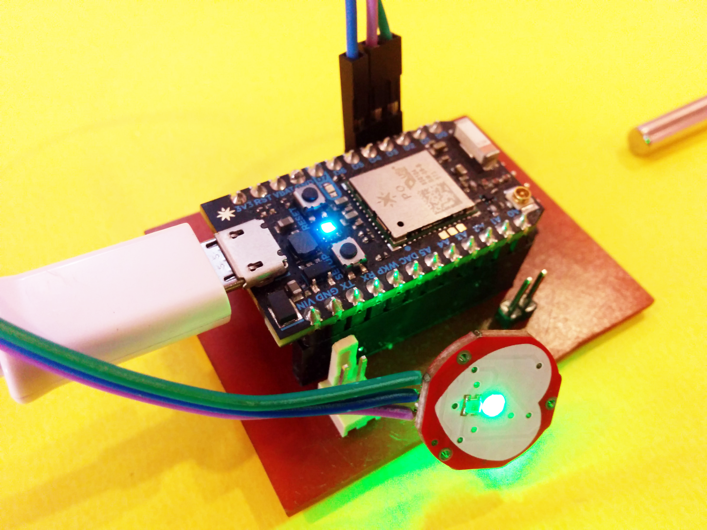 Particle Photon - Wearable Pulse and Temperature Sensor : 5 Steps (with ...
