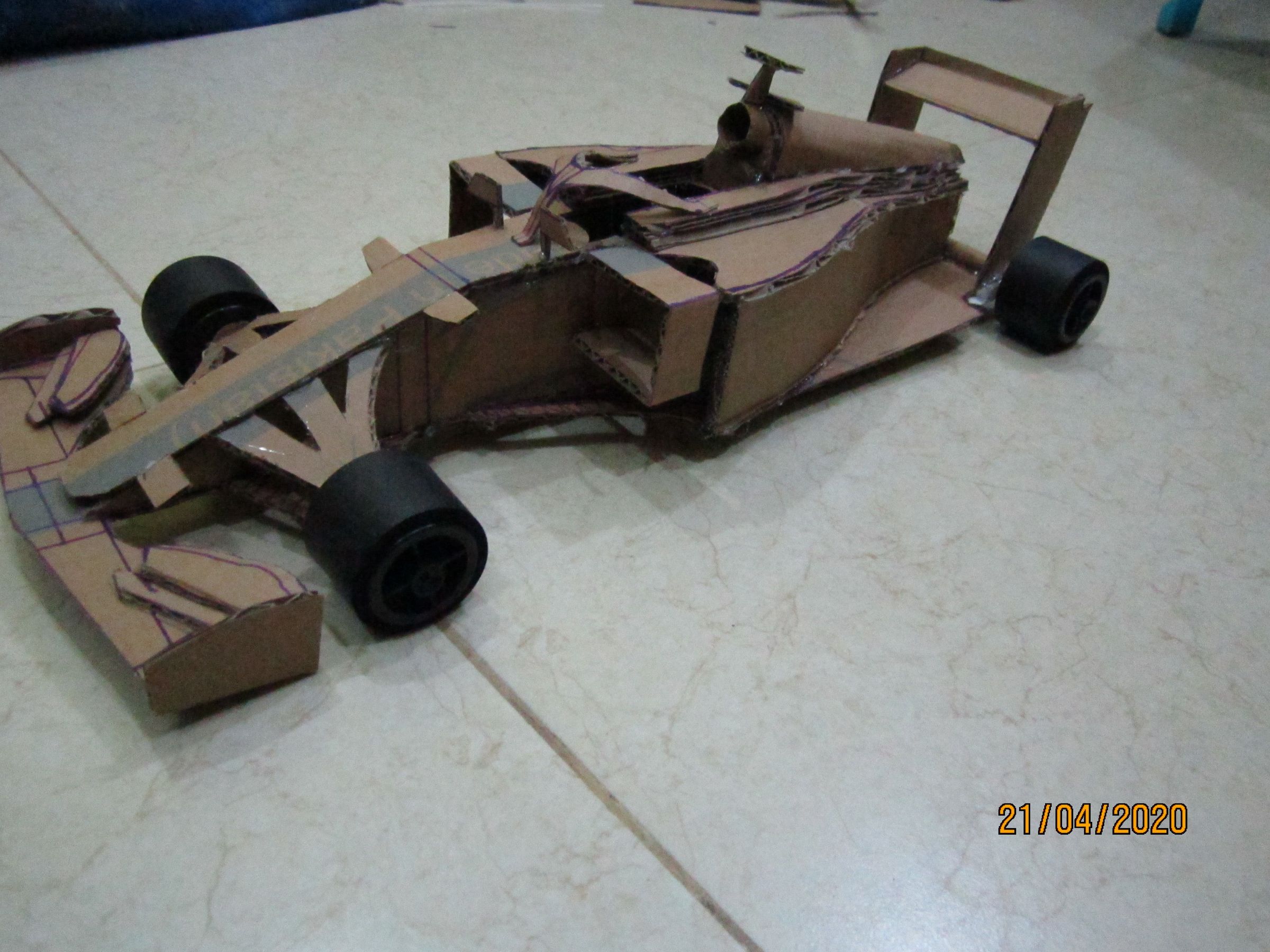 DIY Cardboard Formula 1 Car Model : 4 Steps - Instructables
