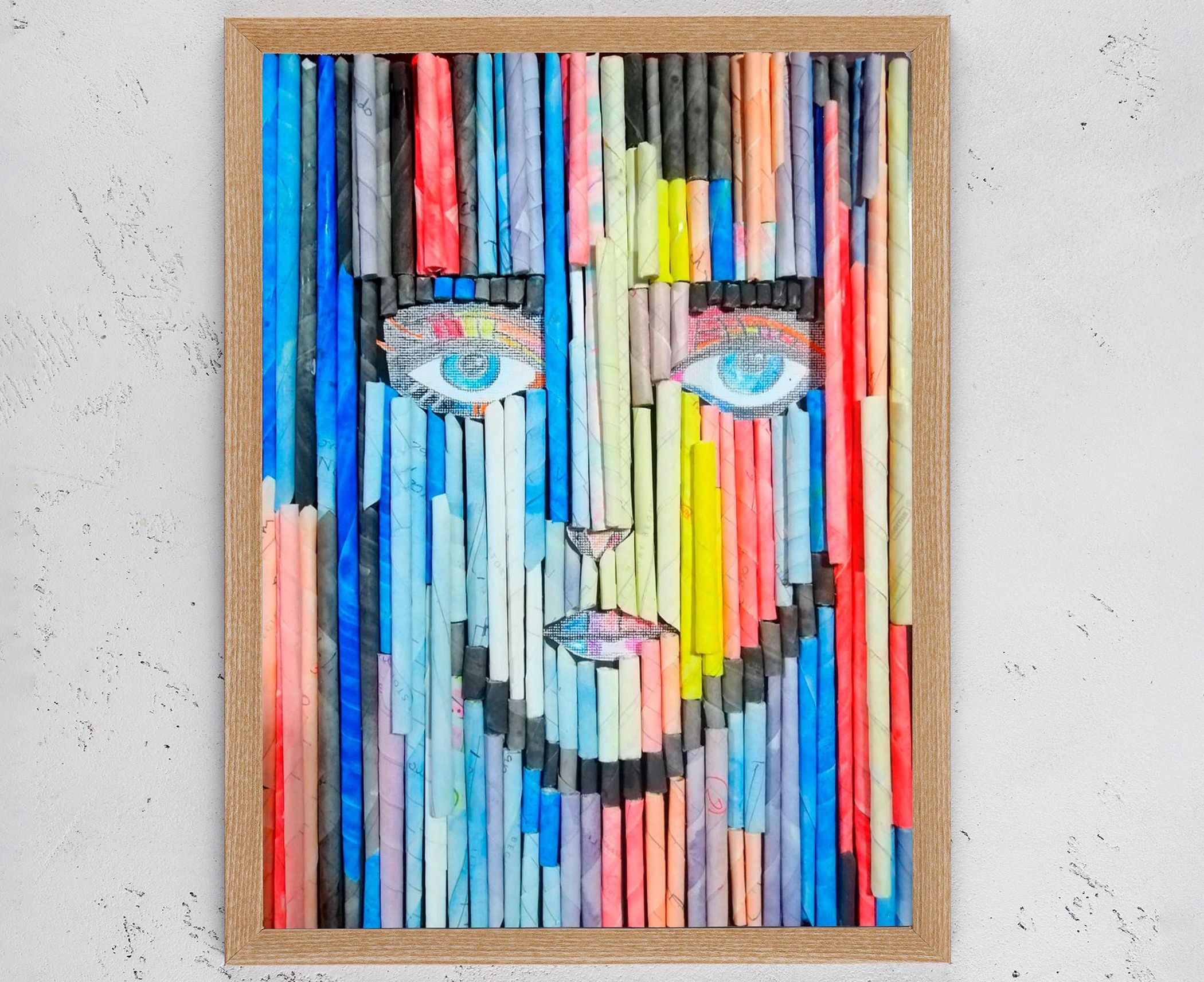 Face With Recycled Paper Cylinders : 7 Steps (with Pictures ...