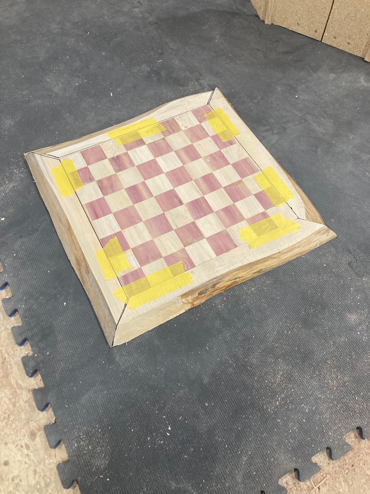 Making a Chessboard With Live Edges and Piece Storage : 20 Steps (with Pictures) - Instructables