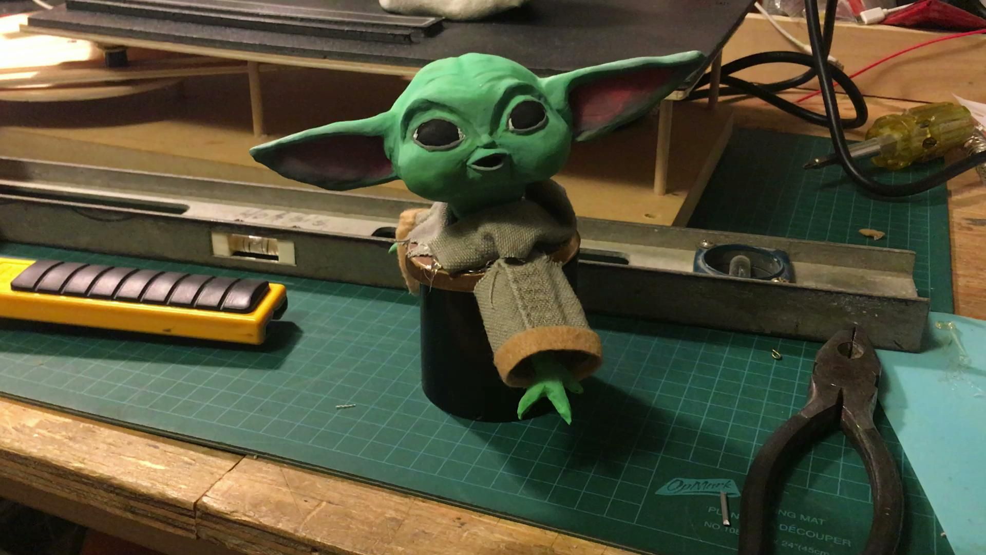 Building a Mechanical Baby Grogu Automaton : 10 Steps - Instructables