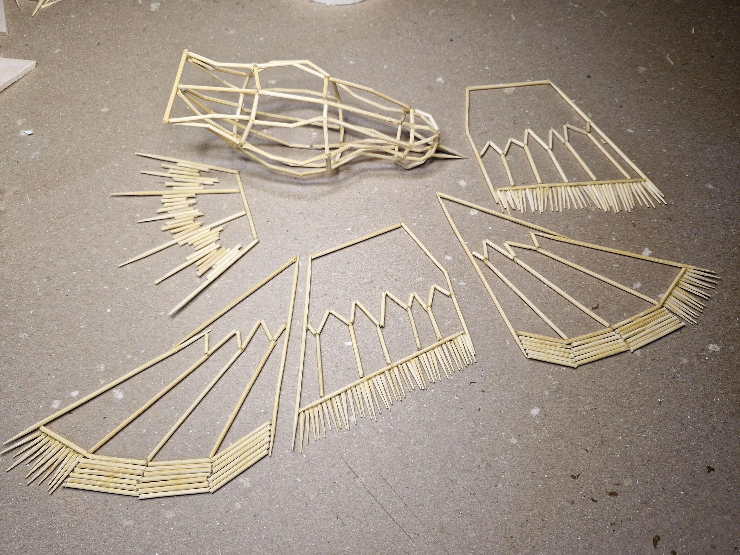 Crafting a Moving Bird Sculpture From Wooden Sticks and Balsa Wood : 23 ...