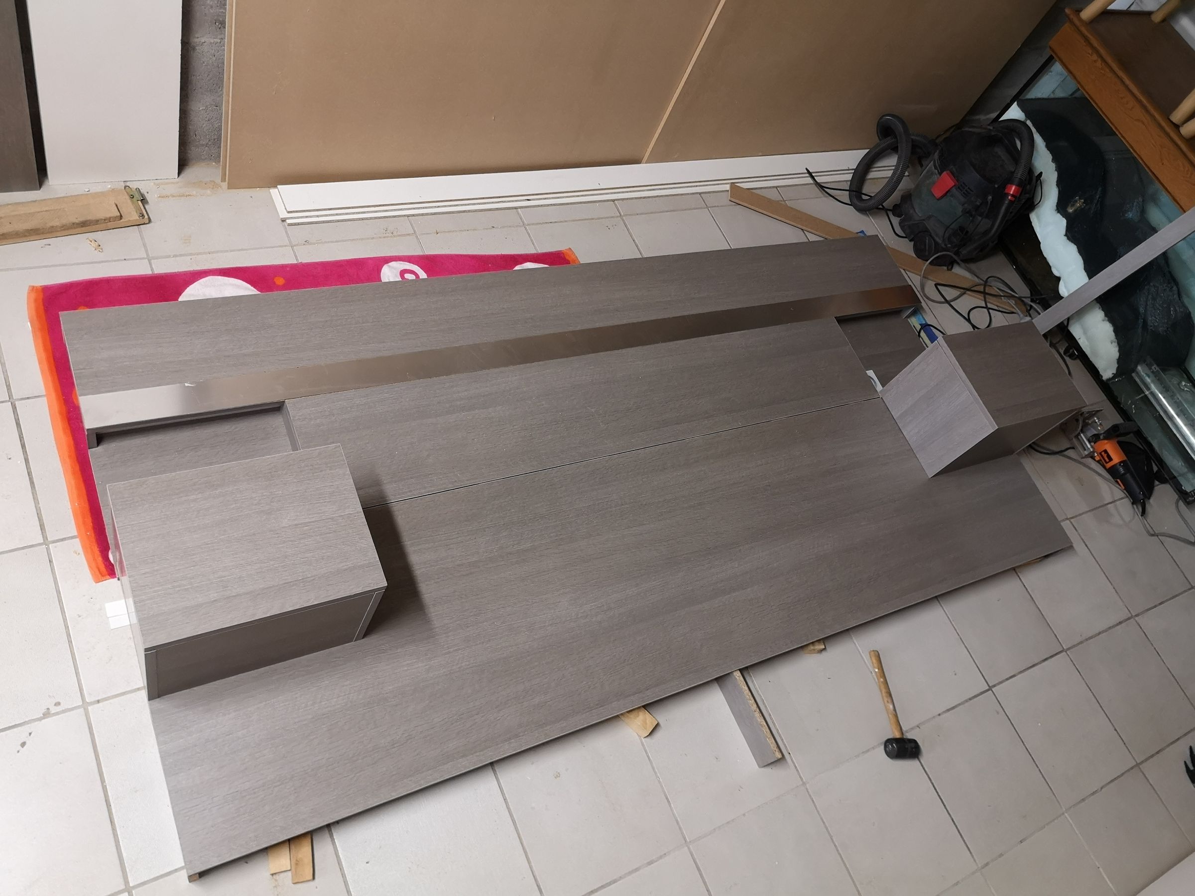 Headboard With Integrated Bedside Tables and Lighting : 14 Steps (with ...