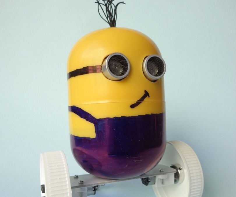 Diy Minion Robot Made With Scrap And Arduino With Pictures Instructables 
