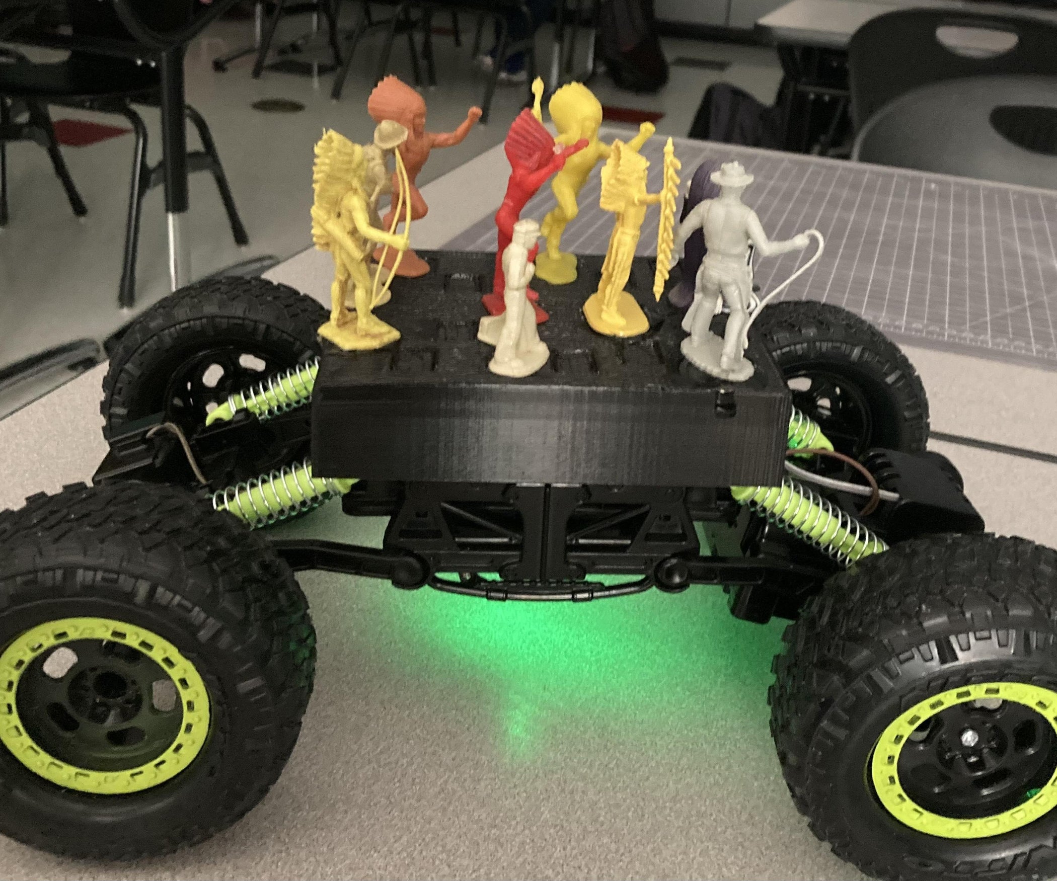 Rc Car With an Army and Green LED'S. : 4 Steps - Instructables