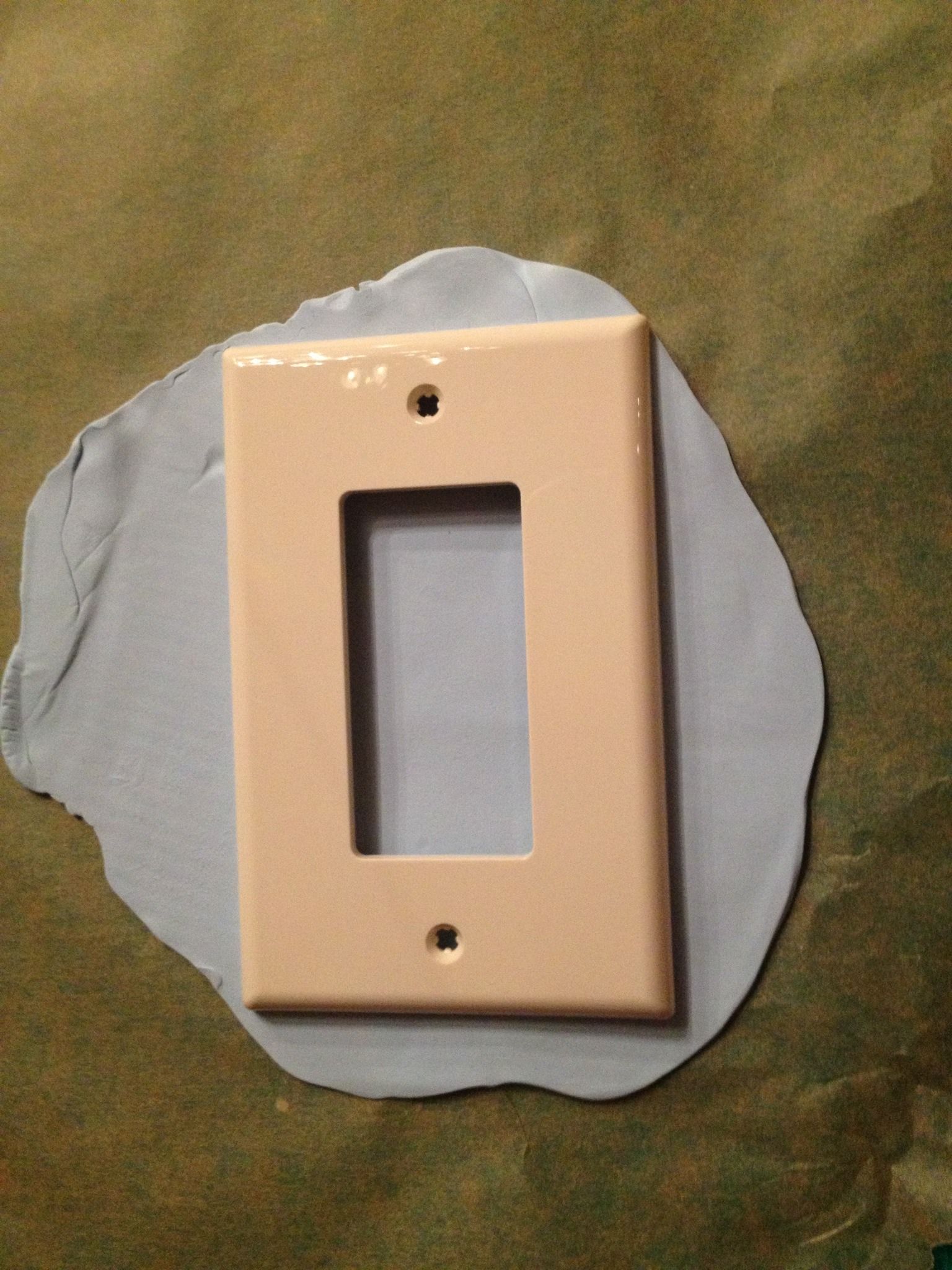 How to Make a Glow-In-The-Dark Switch Plate (Made From Polymer Clay ...